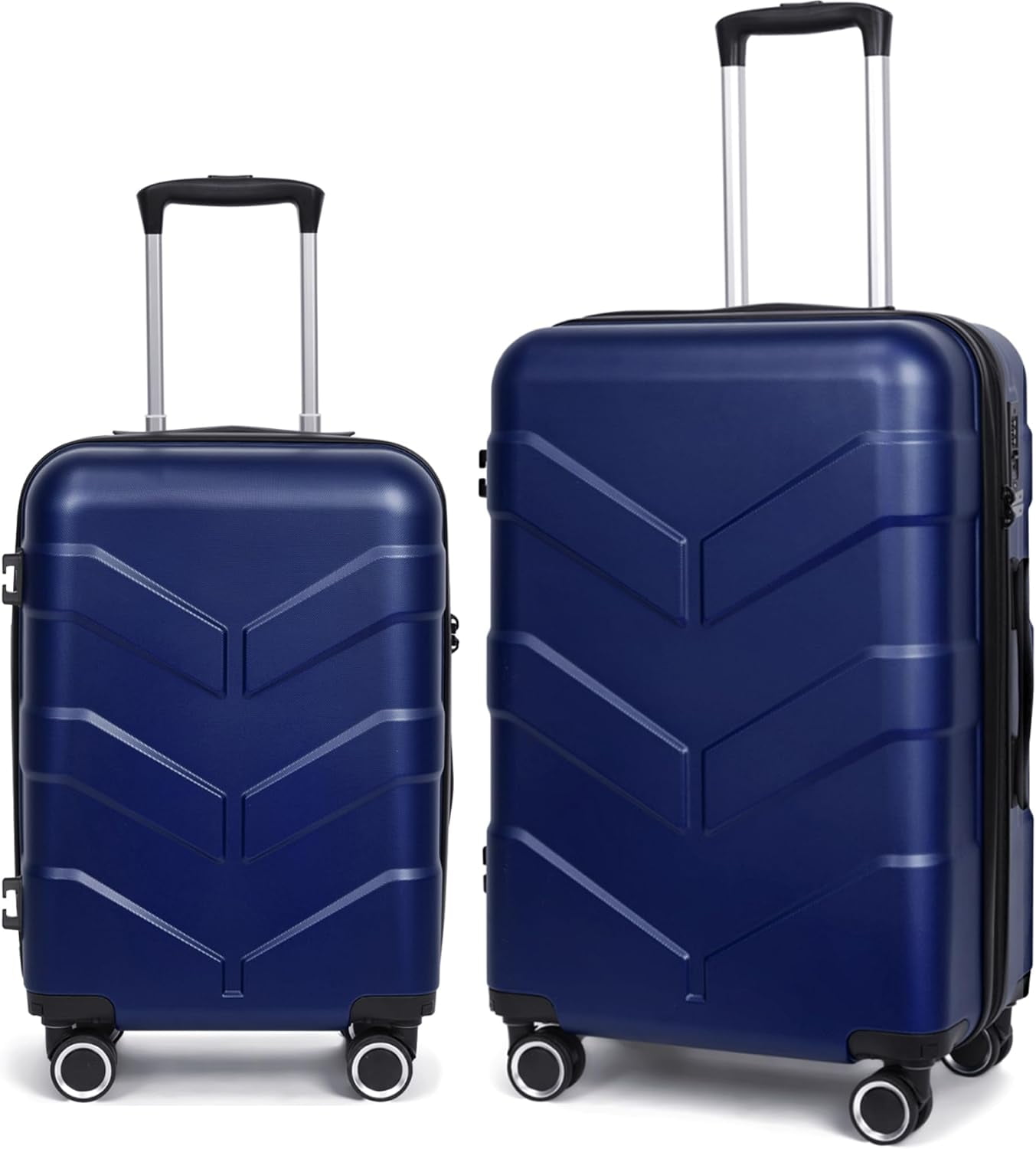 Luggage Sets 2 Piece with Spinner Wheel, Hardside Suitcase Set with TSA ...
