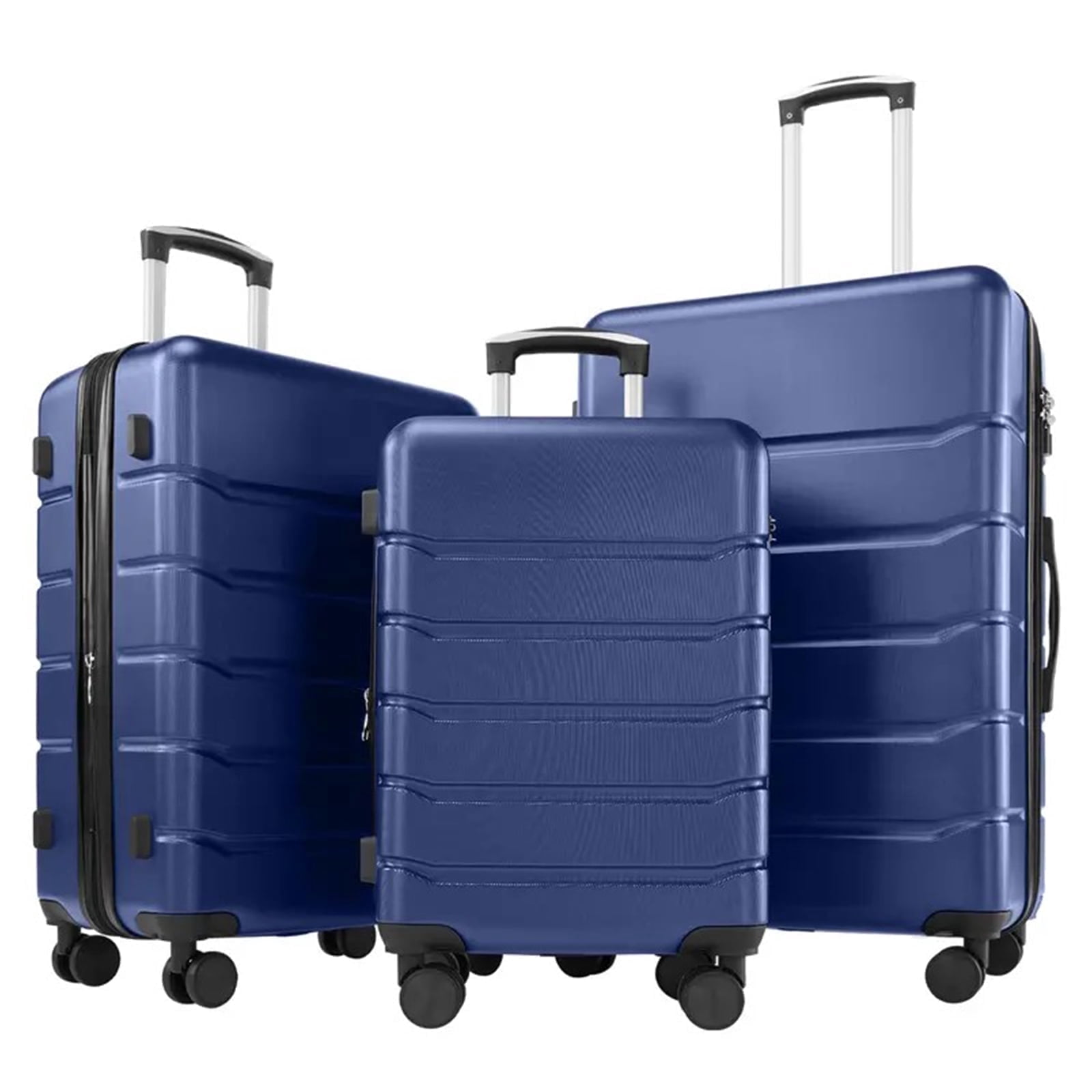 Aidoly Luggage Sets, 20, 24, 28 inch Hard-Shell Suitcases for Teen and ...