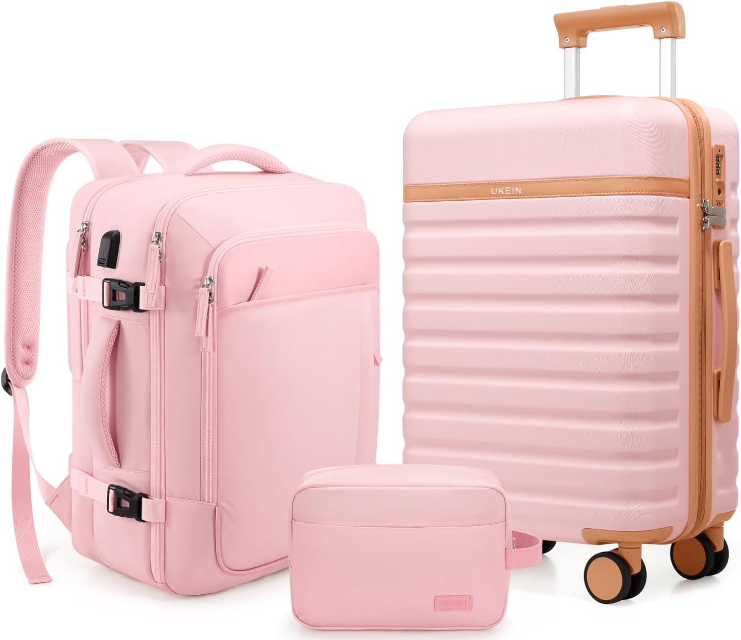 Luggage Sets 3 Piece, Carry On Luggage 20 Inch With Spinner Wheels,PC ...