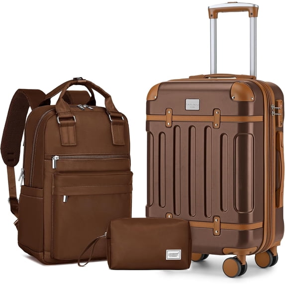 Luggage Sets 3 Piece Expandable Carry on 22x14x9 Airline Approved ...