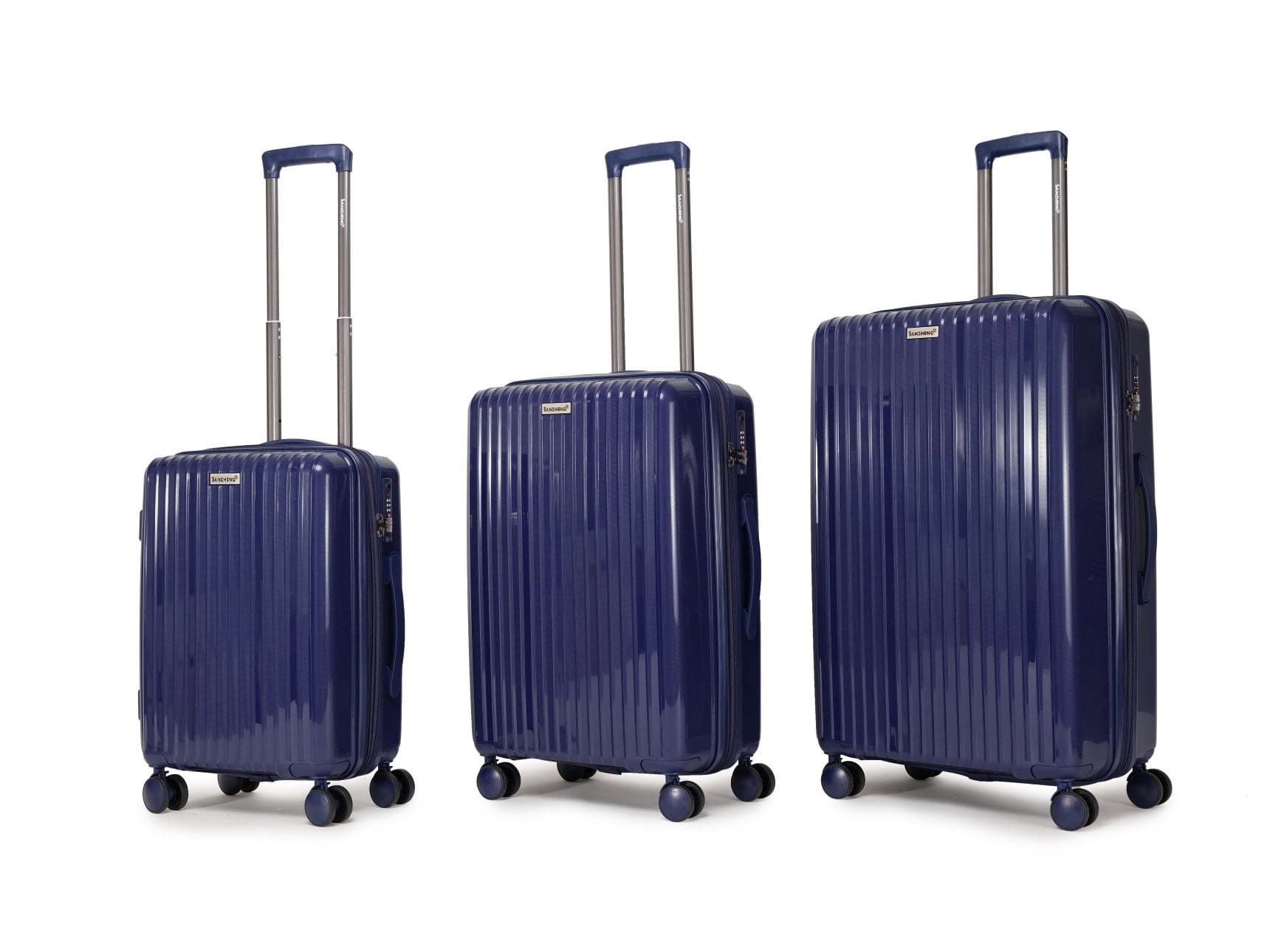 Luggage Sets 3 Piece, Expandable Luggage Sets PP Material With Spinner ...