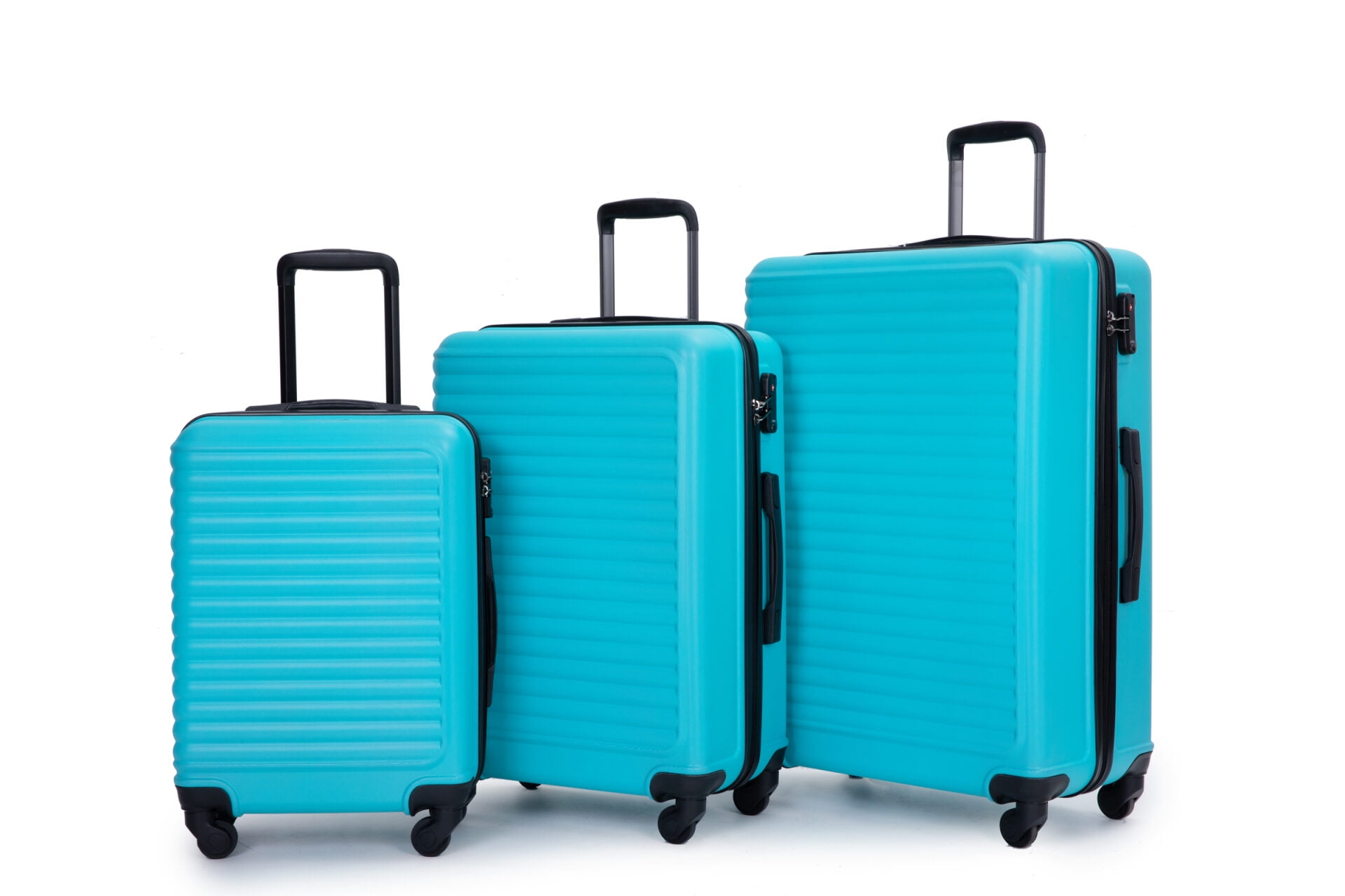 Luggage Sets 3 Piece, Hardside Suitcases with Spinner Wheels, 2 Hooks ...