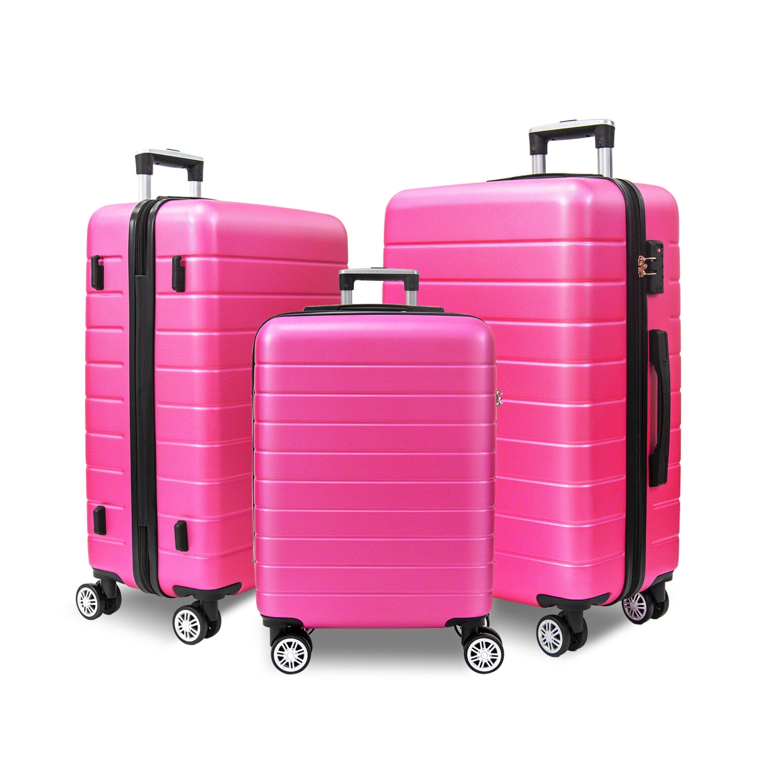 Luggage Sets, 3-Piece Lightweight Suitcase Set with TSA Lock, Hardshell ...