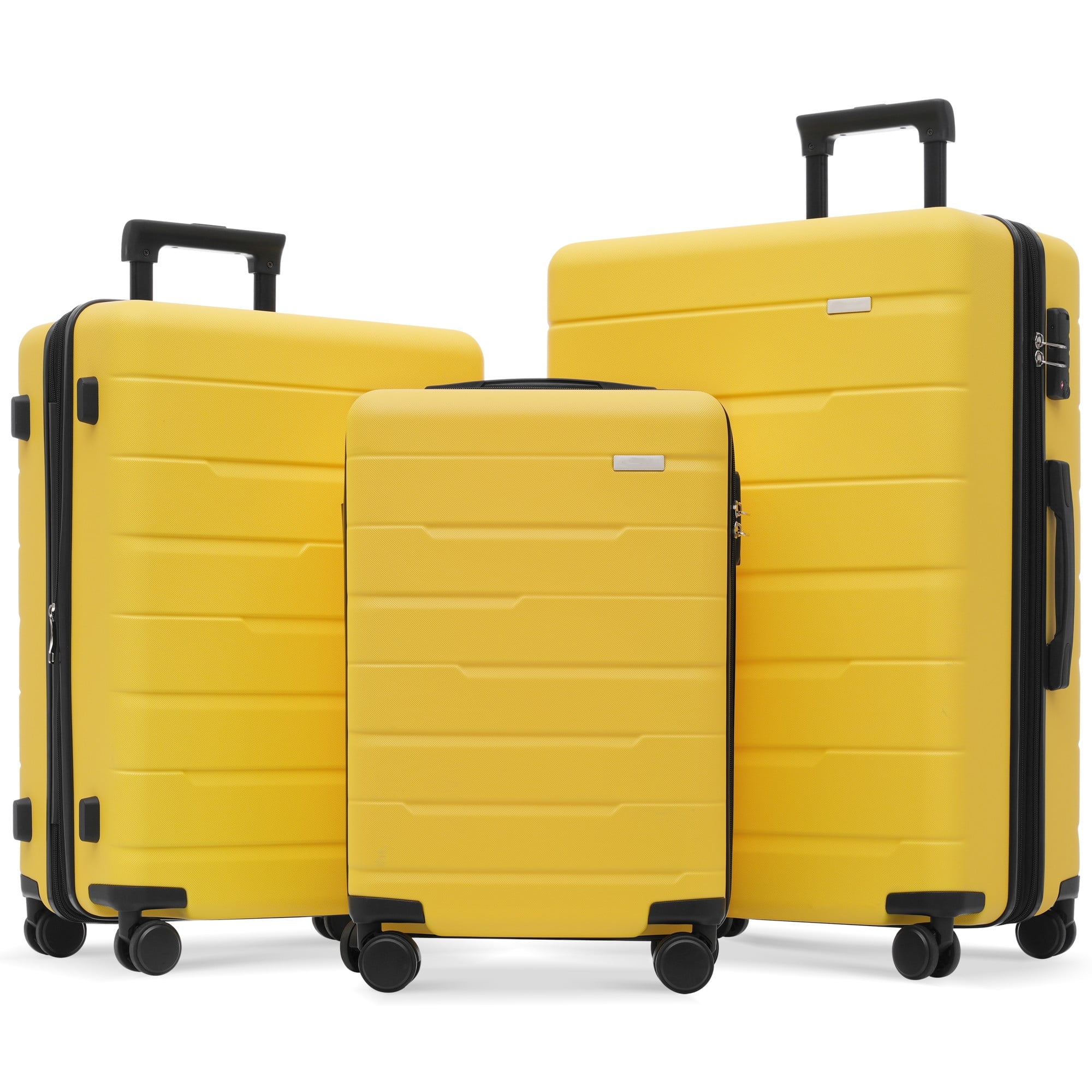 Luggage Sets, 3 Piece Suitcase Set, Hardshell Expandable Luggage Set ...