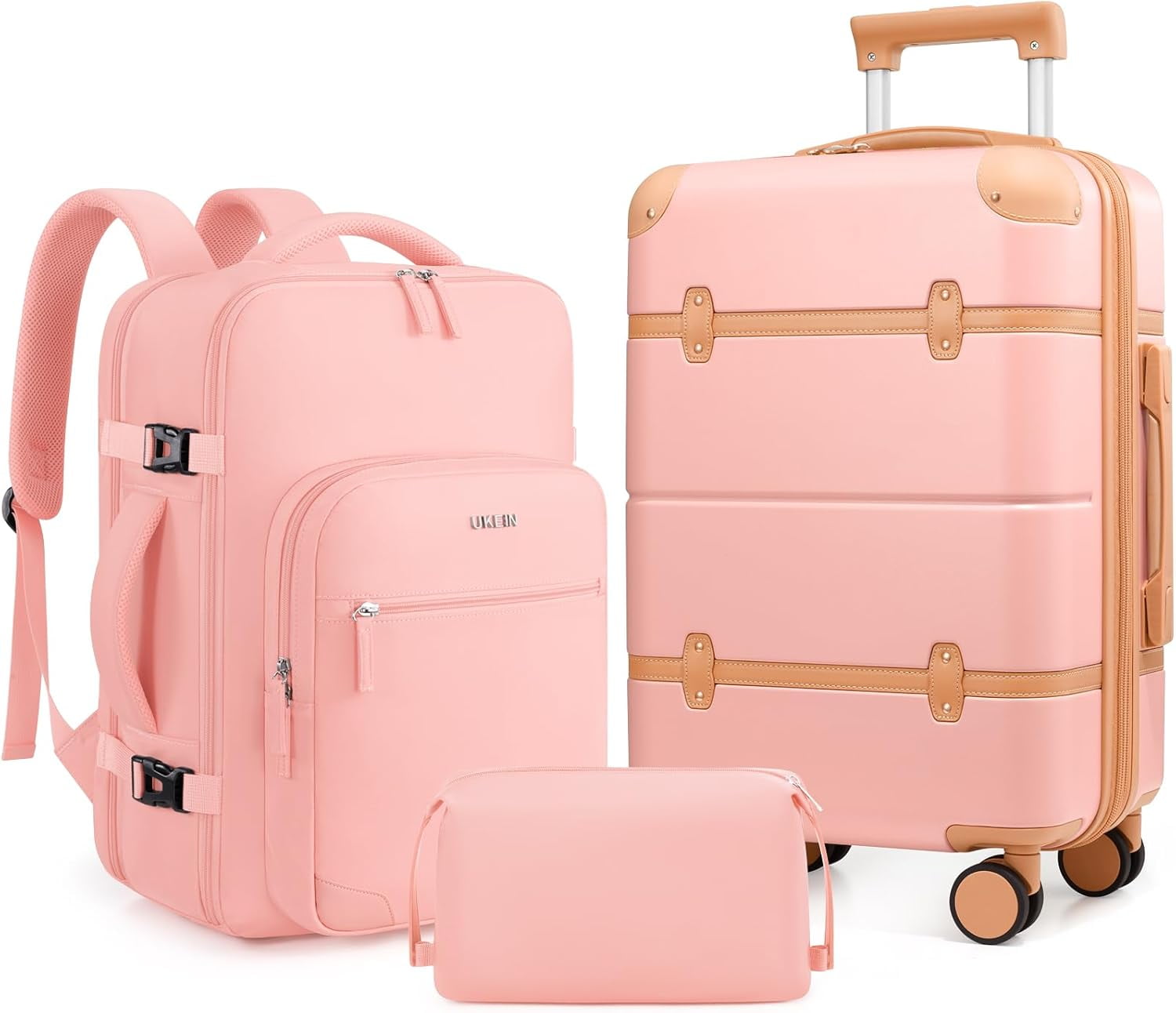 Luggage Sets 3 count, Expandable PC Hardshell Suitcase with Spinner ...