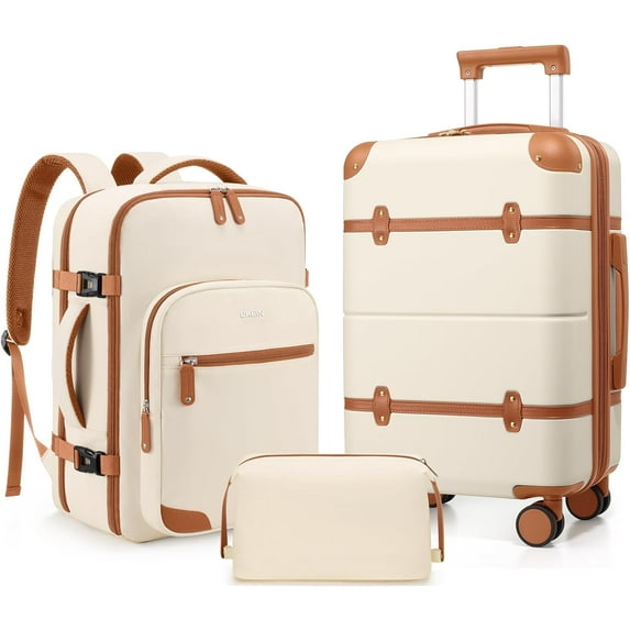 Luggage Sets 3 count, Expandable PC Hardshell Suitcase with Spinner ...