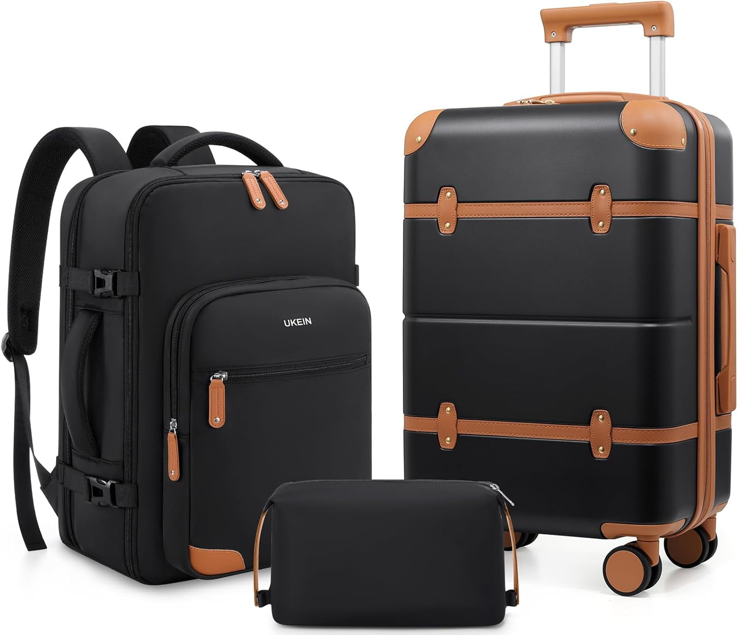 Luggage Sets 3 count, Expandable PC Hardshell Suitcase with Spinner ...