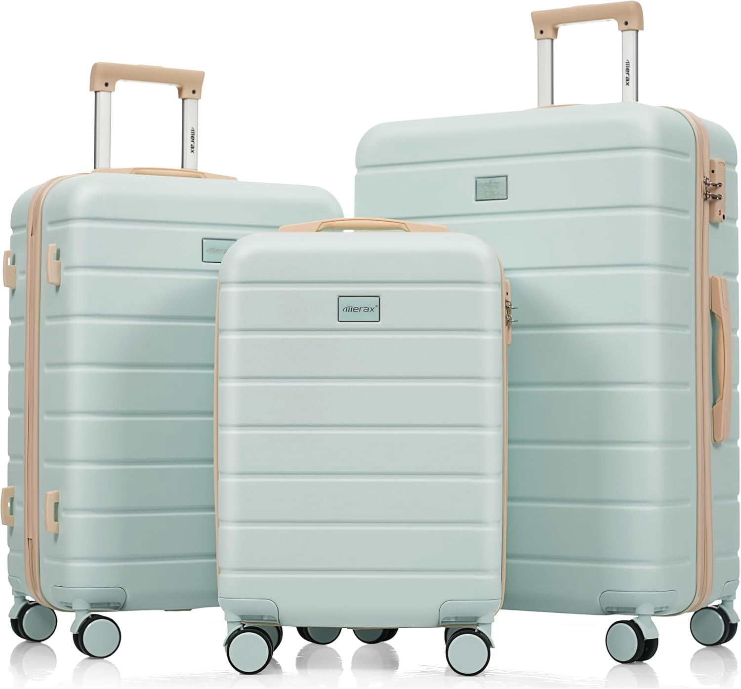 Luggage Sets 3 count Suit case, ABS Hardside Suit case Carry-, Checked ...