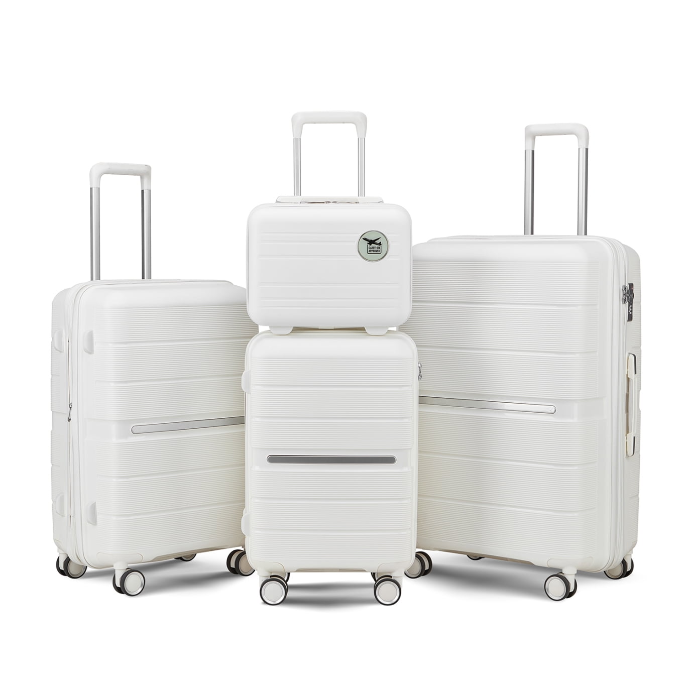 Luggage Sets 4 Piece, Luggage Sets PC Lightweight & Durable Expandable ...