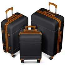 Sunbee Hardshell 3-Piece Luggage Set with TSA Lock and Durable Spinner ...