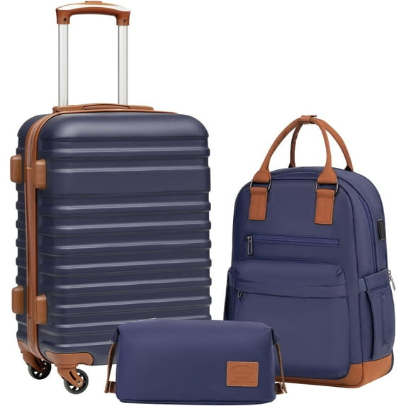 Luggage Sets Suitcase Set 3 count Luggage Set Carry Hardside Luggage ...