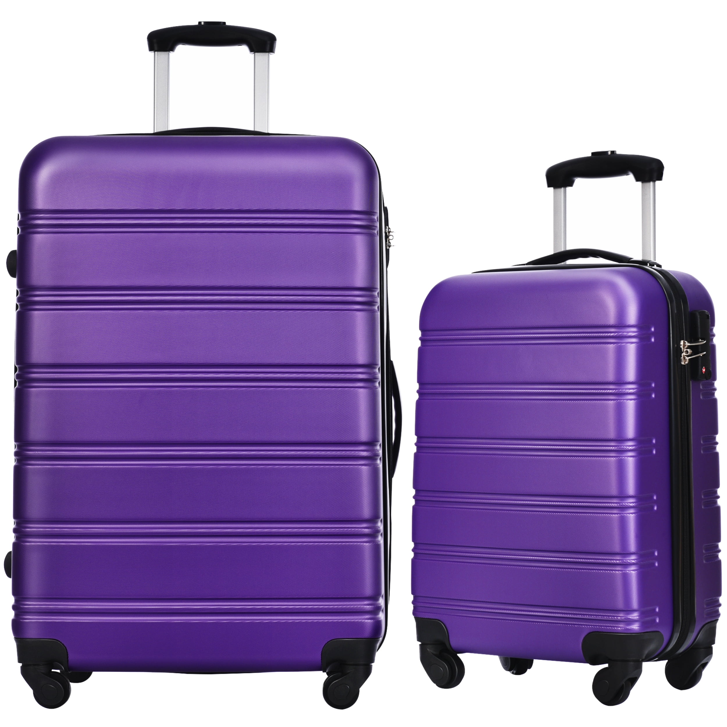 Luggage Sets of 2 Piece Carry on Suitcase Airline Approved, Hard Case ...