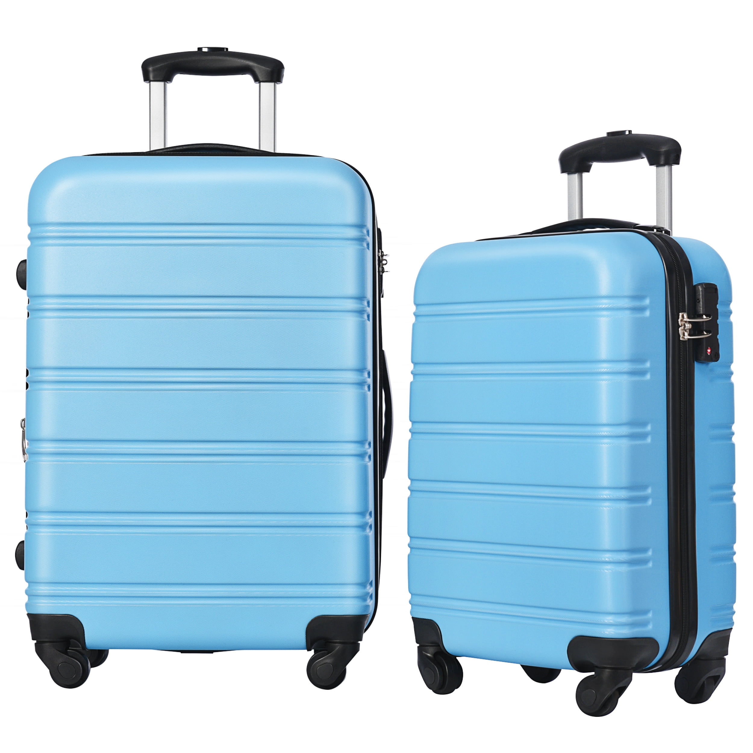 Luggage Sets of 2 Piece Carry on Suitcase Airline Approved, Hard Case ...