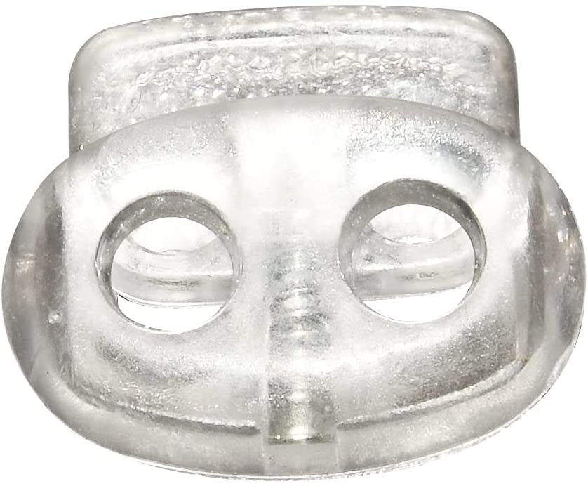 Luggage Spring Stopper Double Holes Cordlocks 10 Pcs Smaller Size Clear ...