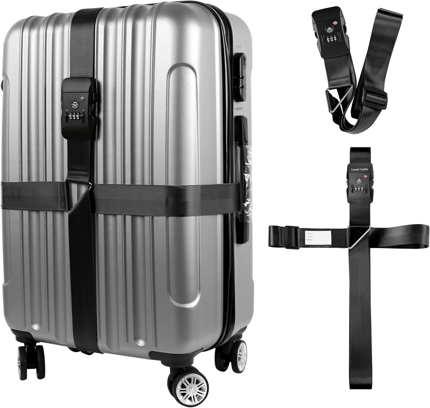 Luggage Straps for Suitcases with TSA Lock, Protect Your Luggage Anti ...