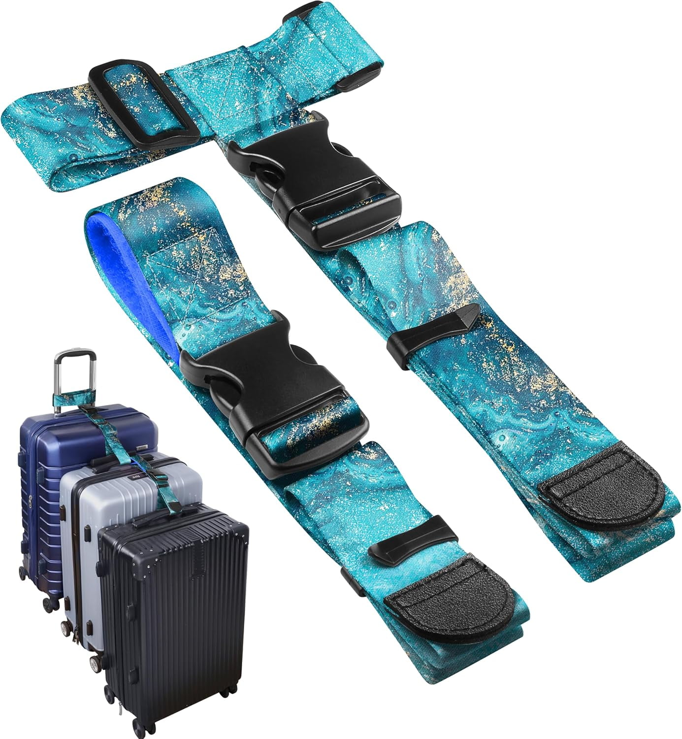 Luggage Straps to Connect Two Suitcases - Adjustable Add A Bag Suitcase ...