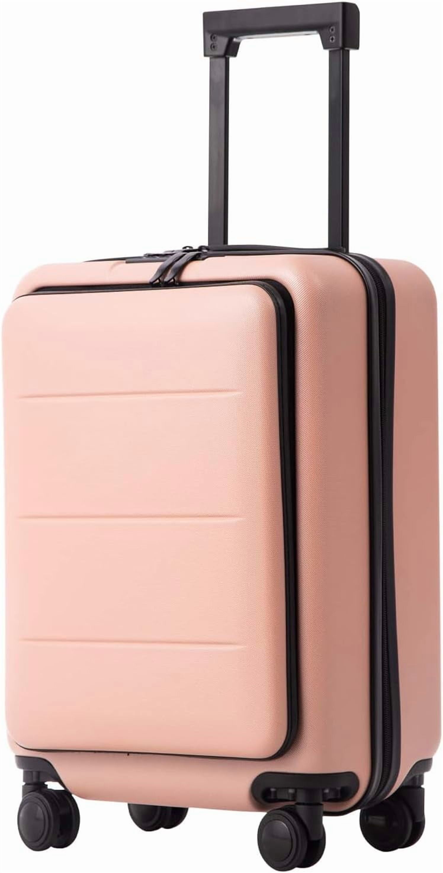Luggage Suitcase Piece Carry On ABS+PC Spinner Trolley with pocket ...