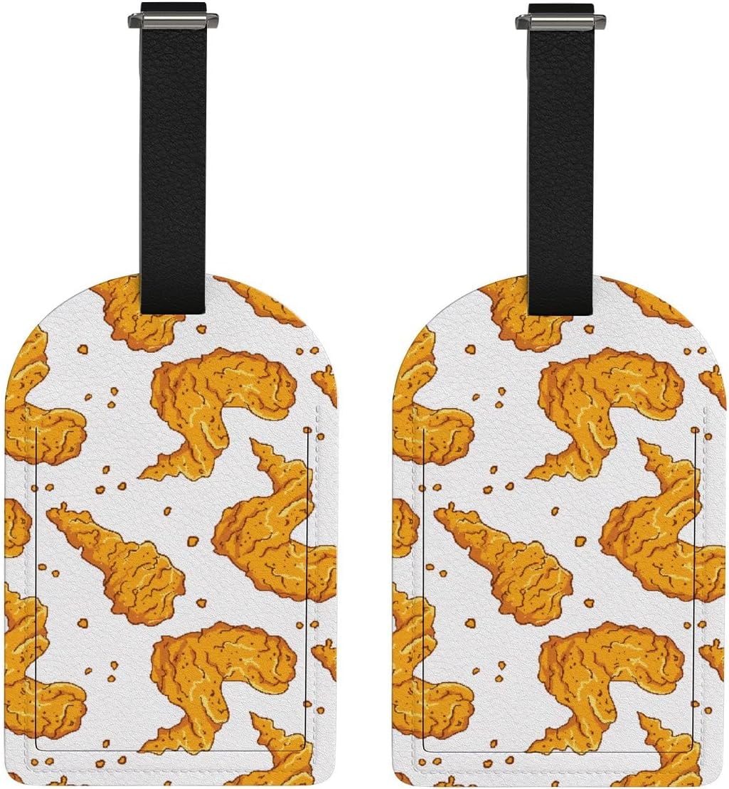 Luggage Tag Chicken Fried Crispy Full Back Privacy Name ID Card ...