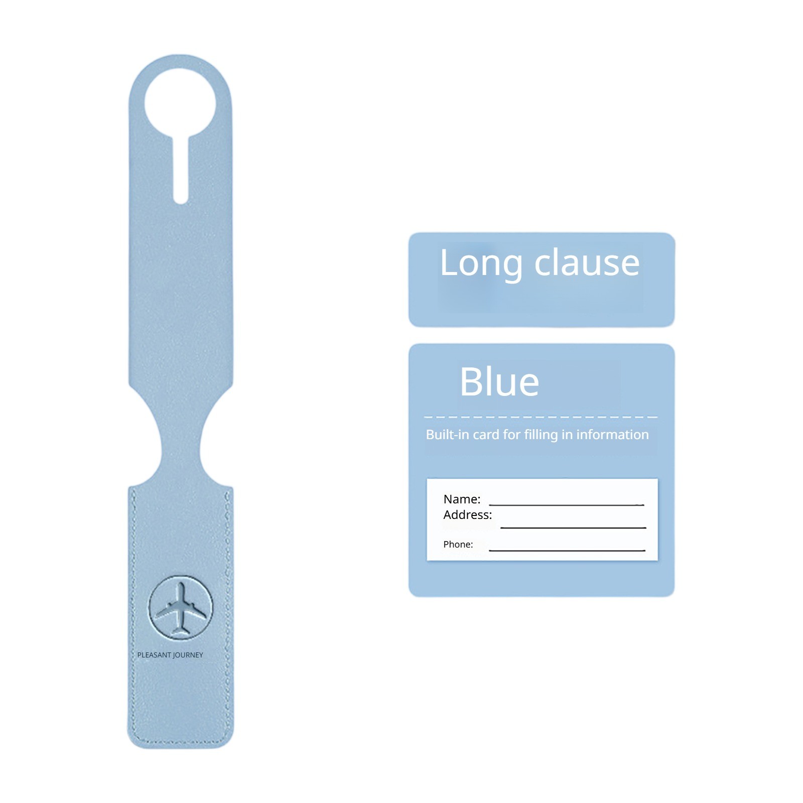 Luggage Tag Hanging Long Identification Tag - Durable Travel Backpack ...