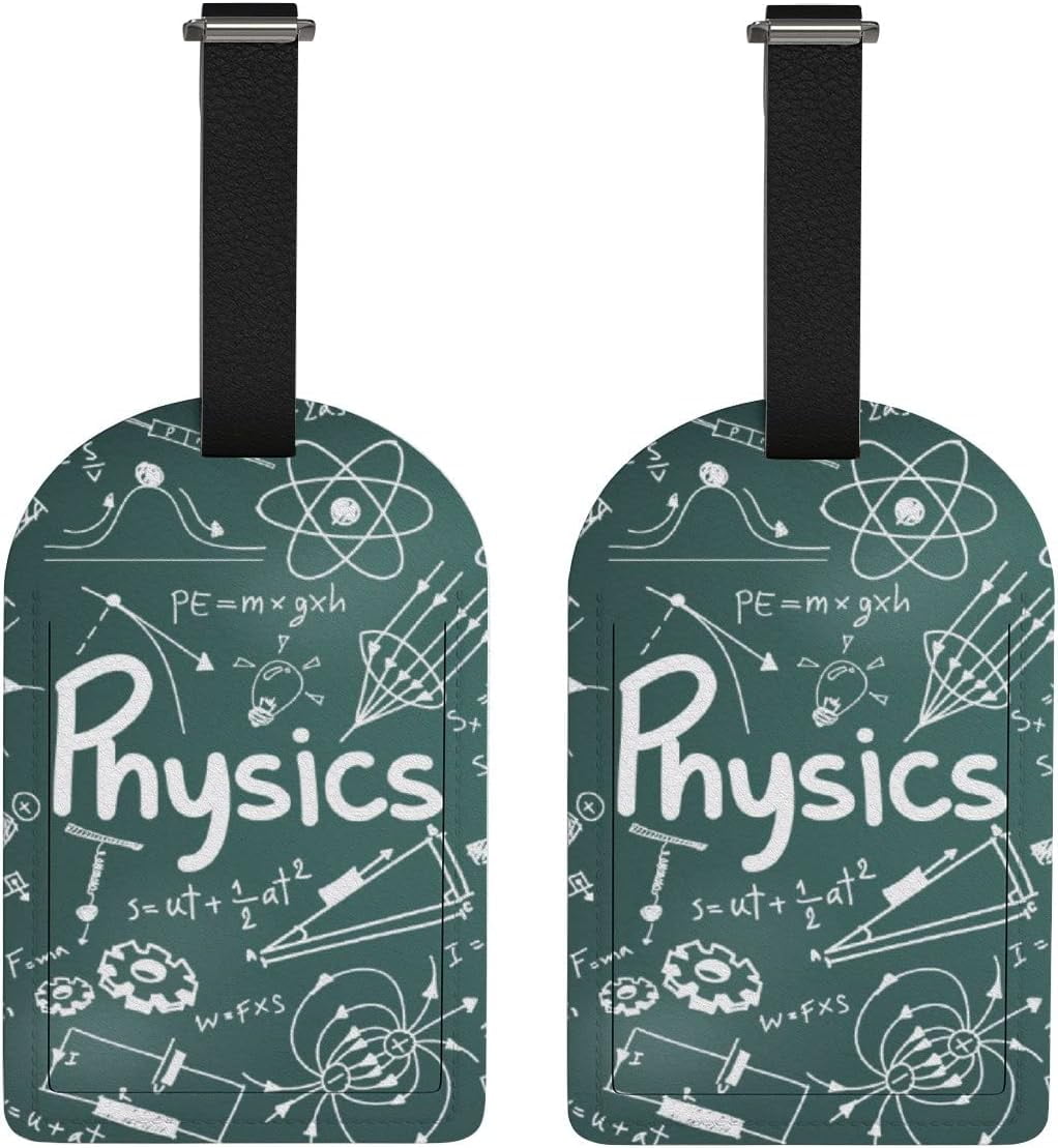 Luggage Tag Physics Science Mathematical Formula Full Back Privacy Name ...