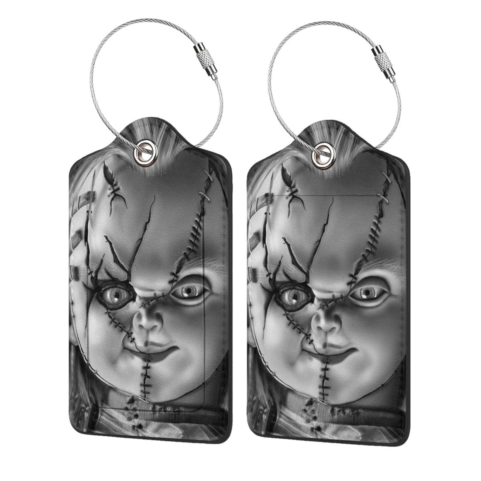 Luggage Tag Travel ID Label, Child's Play Chucky PU Leather for Baggage ...