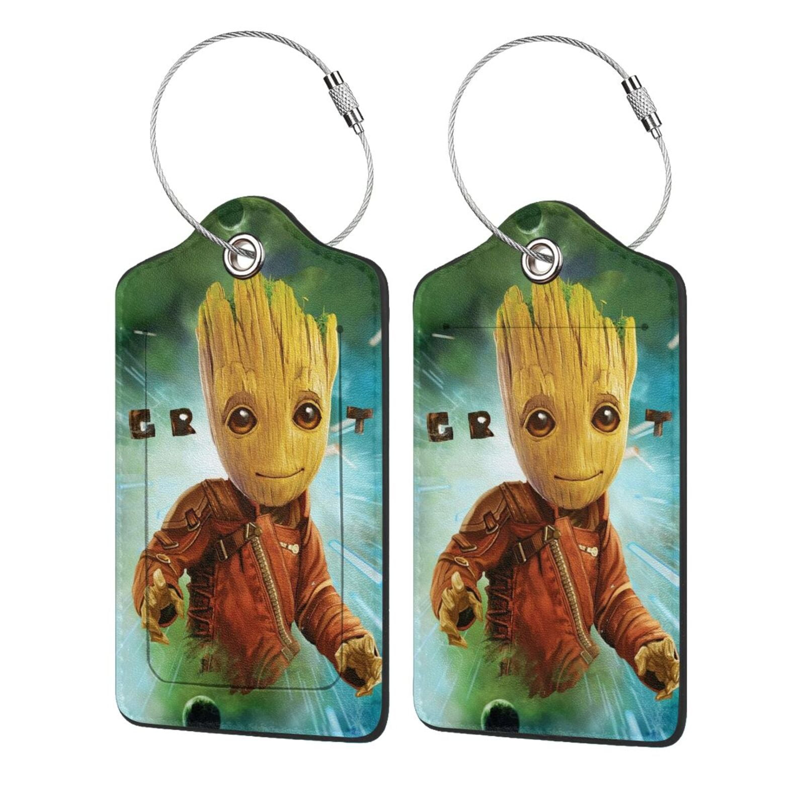 Luggage Tag Travel ID Label, Groot PU Leather for Baggage Suitcase ...