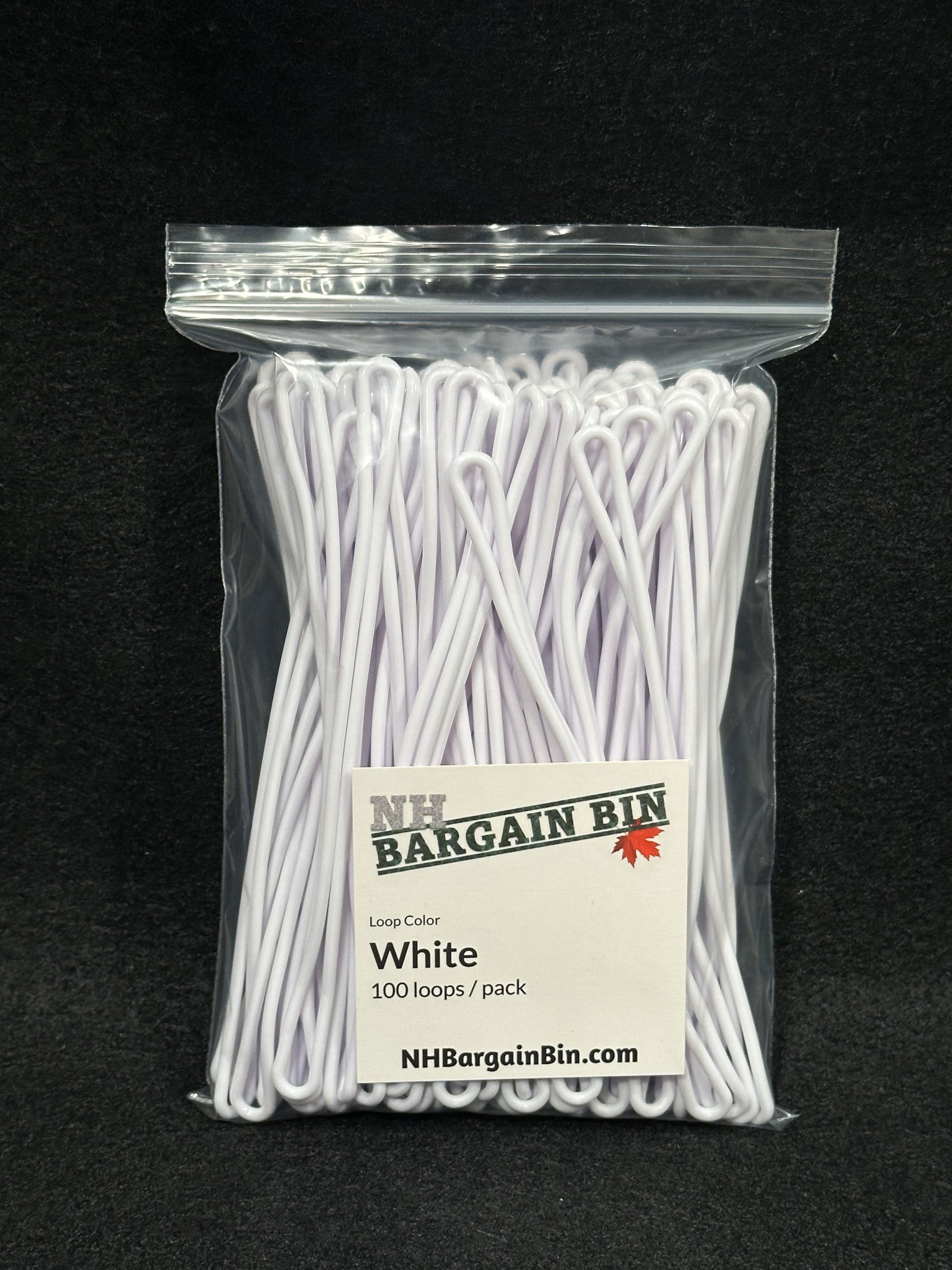 Luggage Tag Worm Loops, White 6 inch, 100 each - Walmart.com