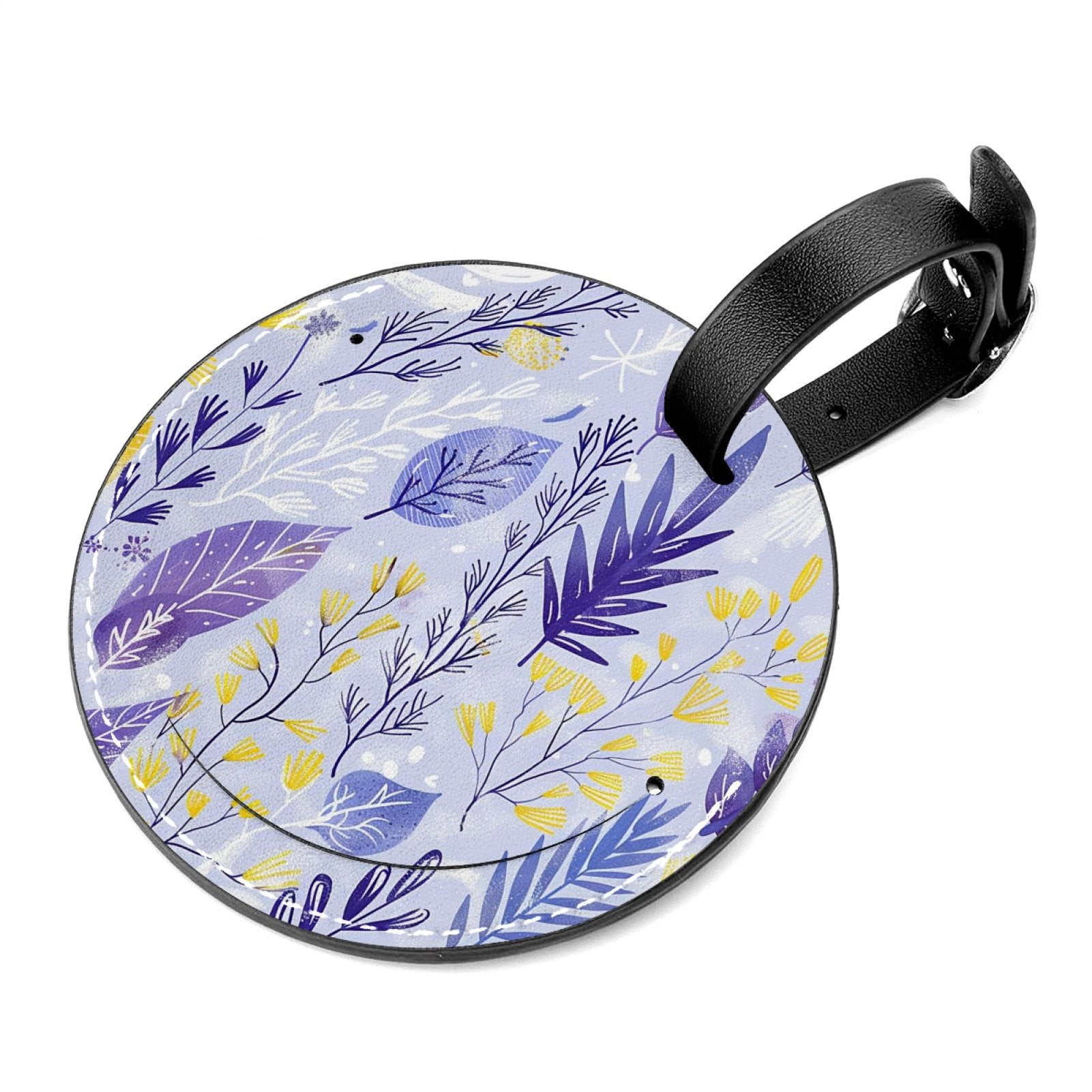 Luggage Tags, 2 Pack Leather Luggage Tags for Suitcases, Faux Leather ...