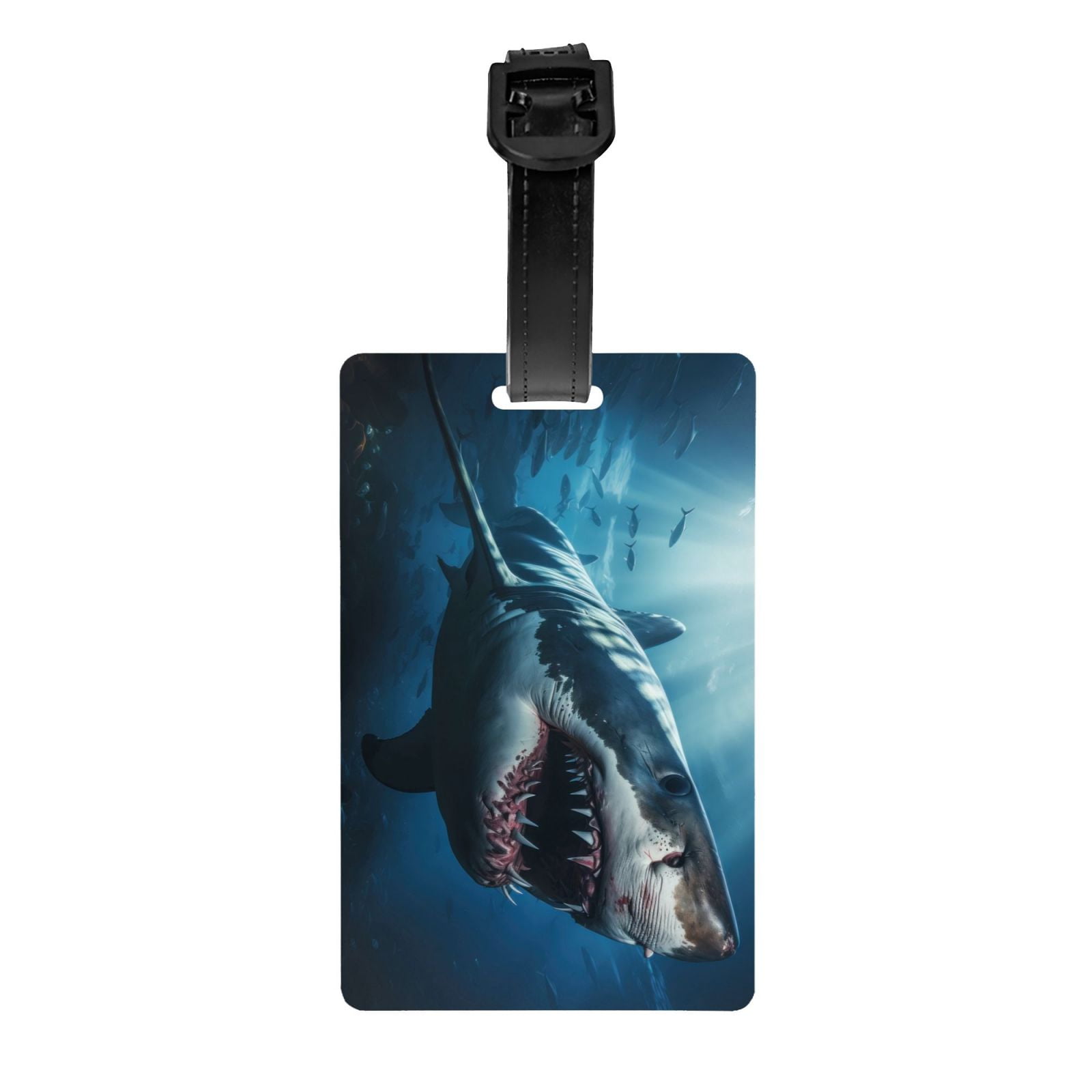 Luggage Tags - 3D Realistic Shark PVC Luggage Tags for Suitcases Travel ...