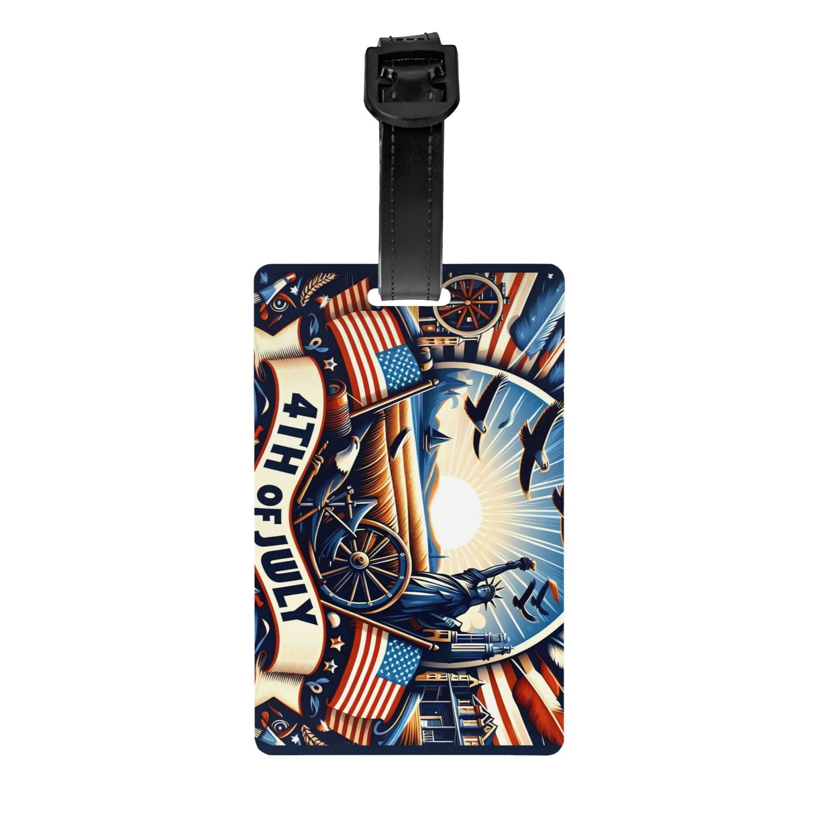 Luggage Tags - 4th of July Celebration PVC Luggage Tags for Suitcases ...