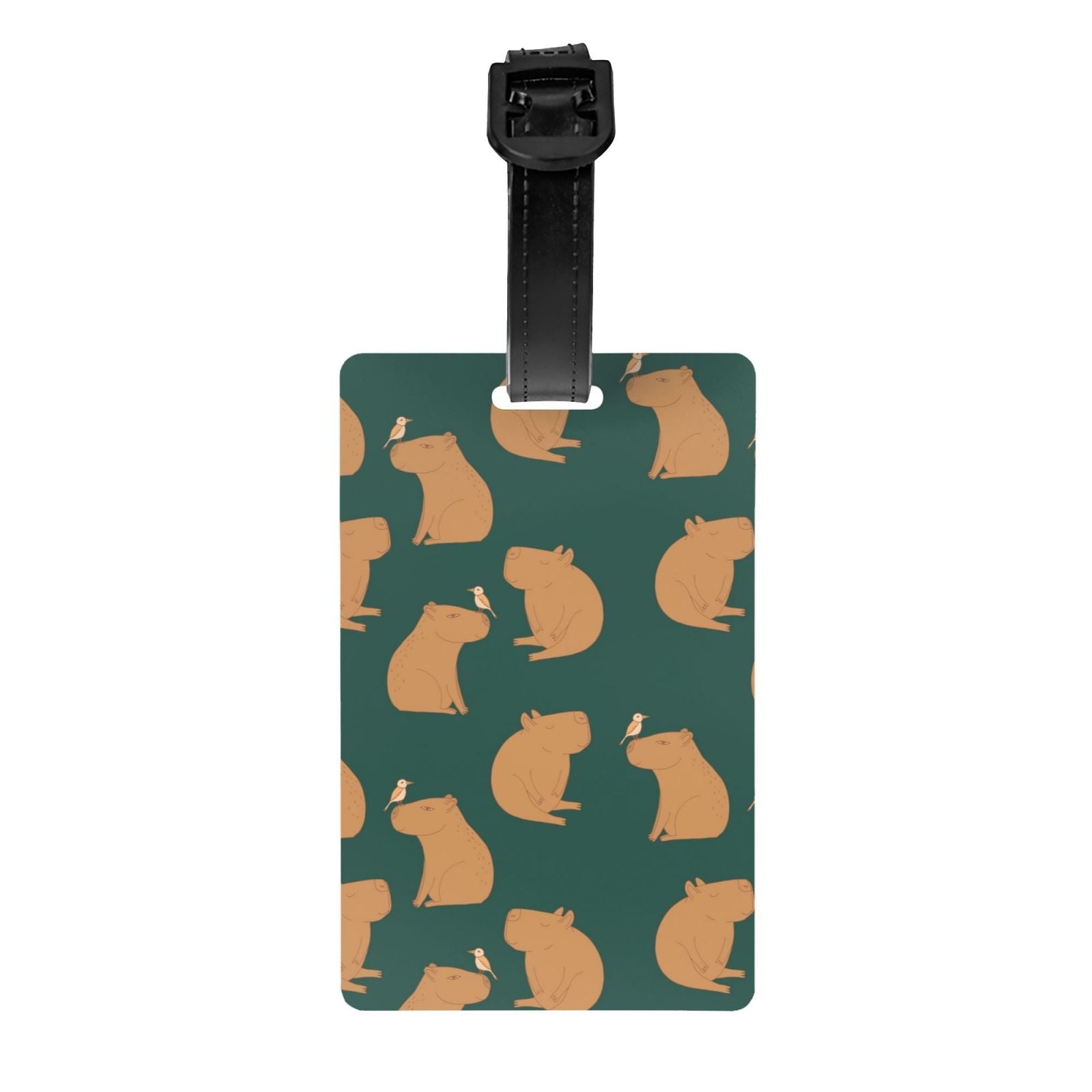 Luggage Tags - Birds Capybaras PVC Luggage Tags for Suitcases Travel ...