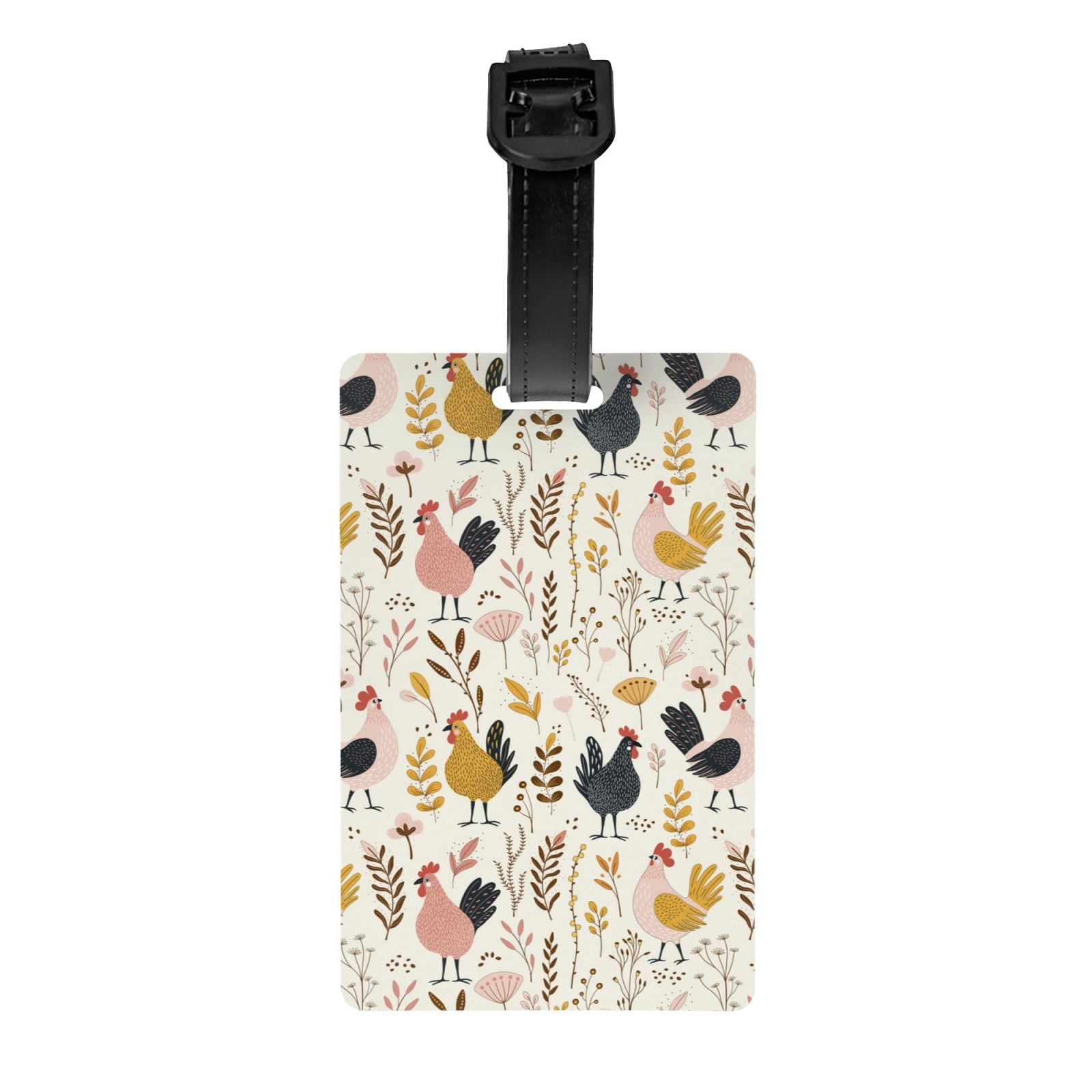 Luggage Tags - Cartoon Chickens PVC Luggage Tags for Suitcases Travel ...