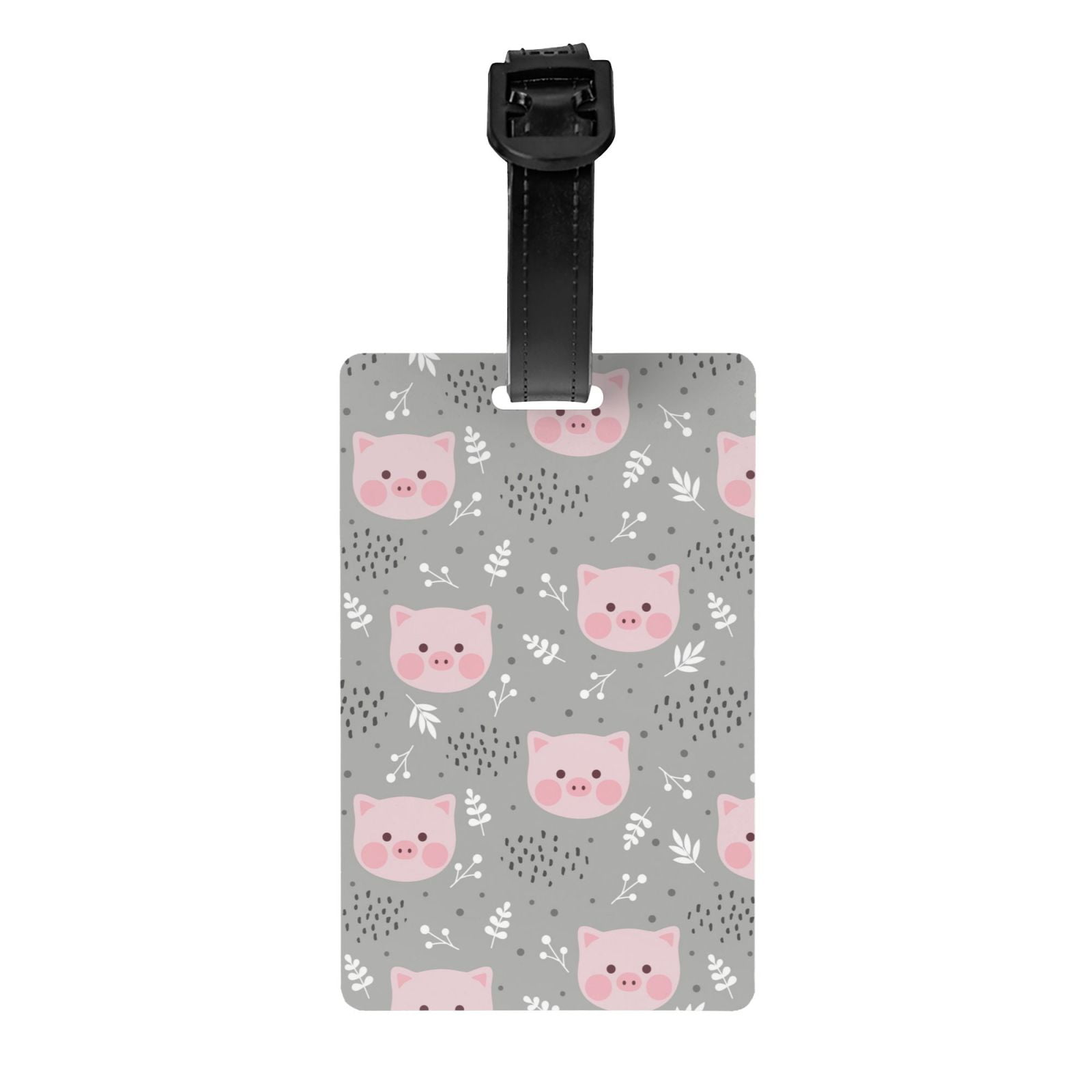 Luggage Tags - Cartoon Cute Pig Face PVC Luggage Tags for Suitcases ...