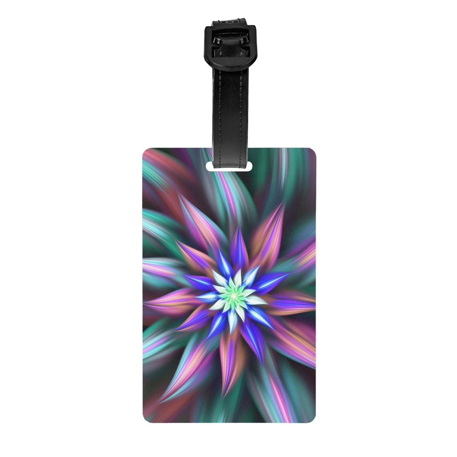 Luggage Tags - Colored Abstract PVC Luggage Tags for Suitcases Travel ...