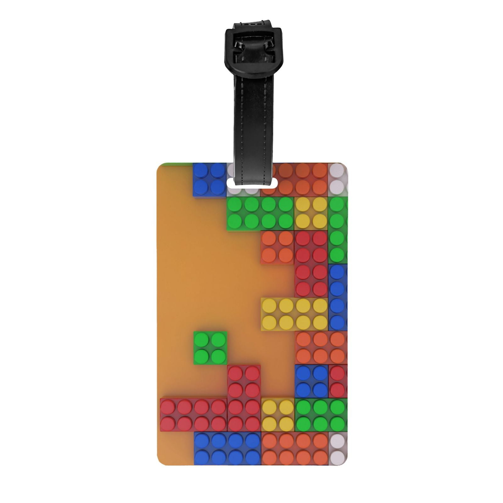 Luggage Tags - Colorful Building Blocks A PVC Luggage Tags for ...