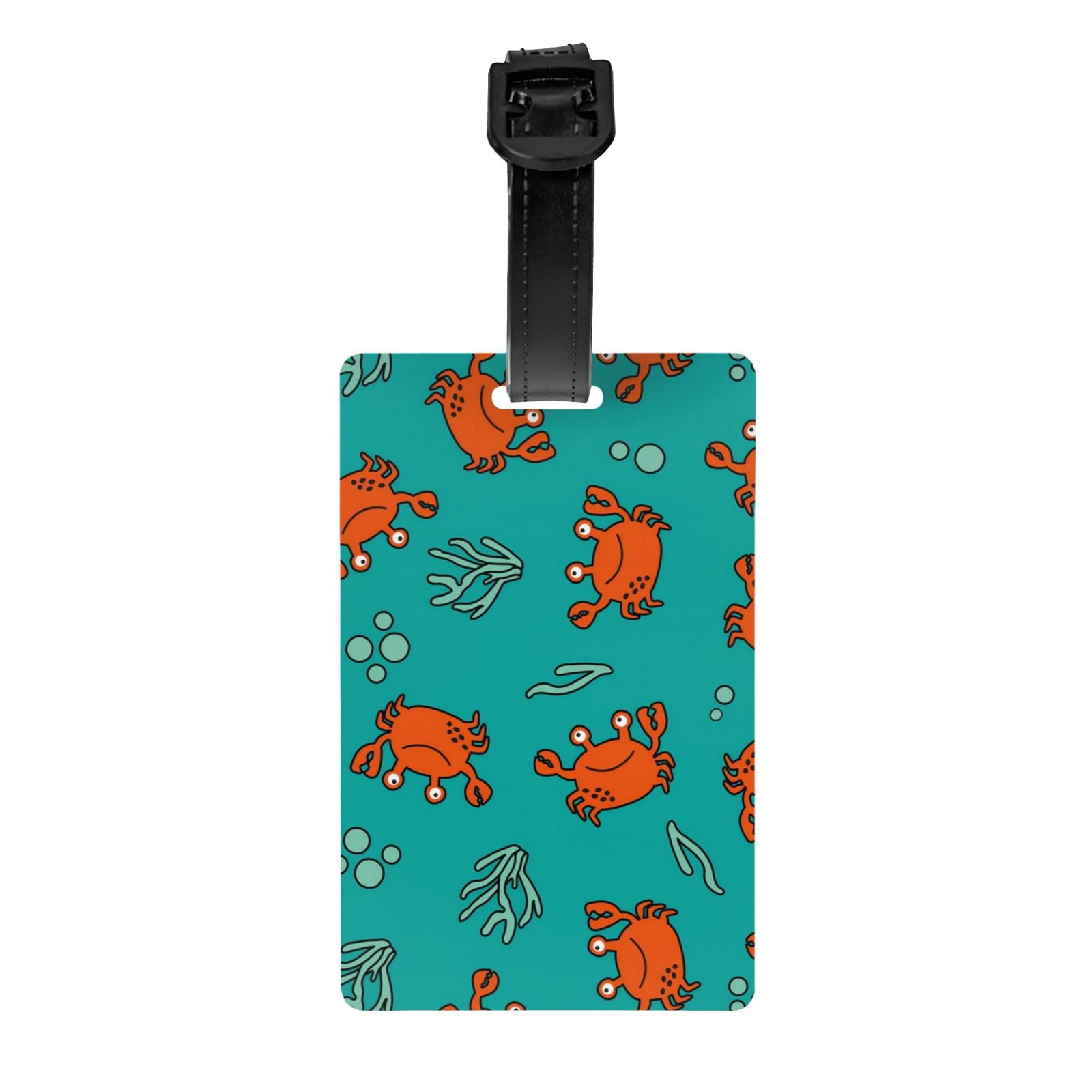 Luggage Tags - Colorful Crab PVC Luggage Tags for Suitcases Travel Bag ...