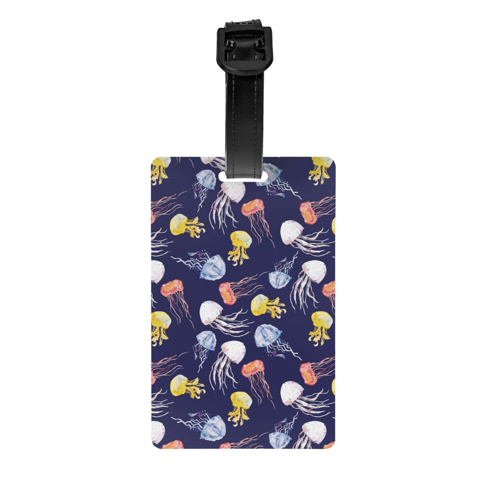 Luggage Tags - Colorful jellyfish PVC Luggage Tags for Suitcases Travel ...