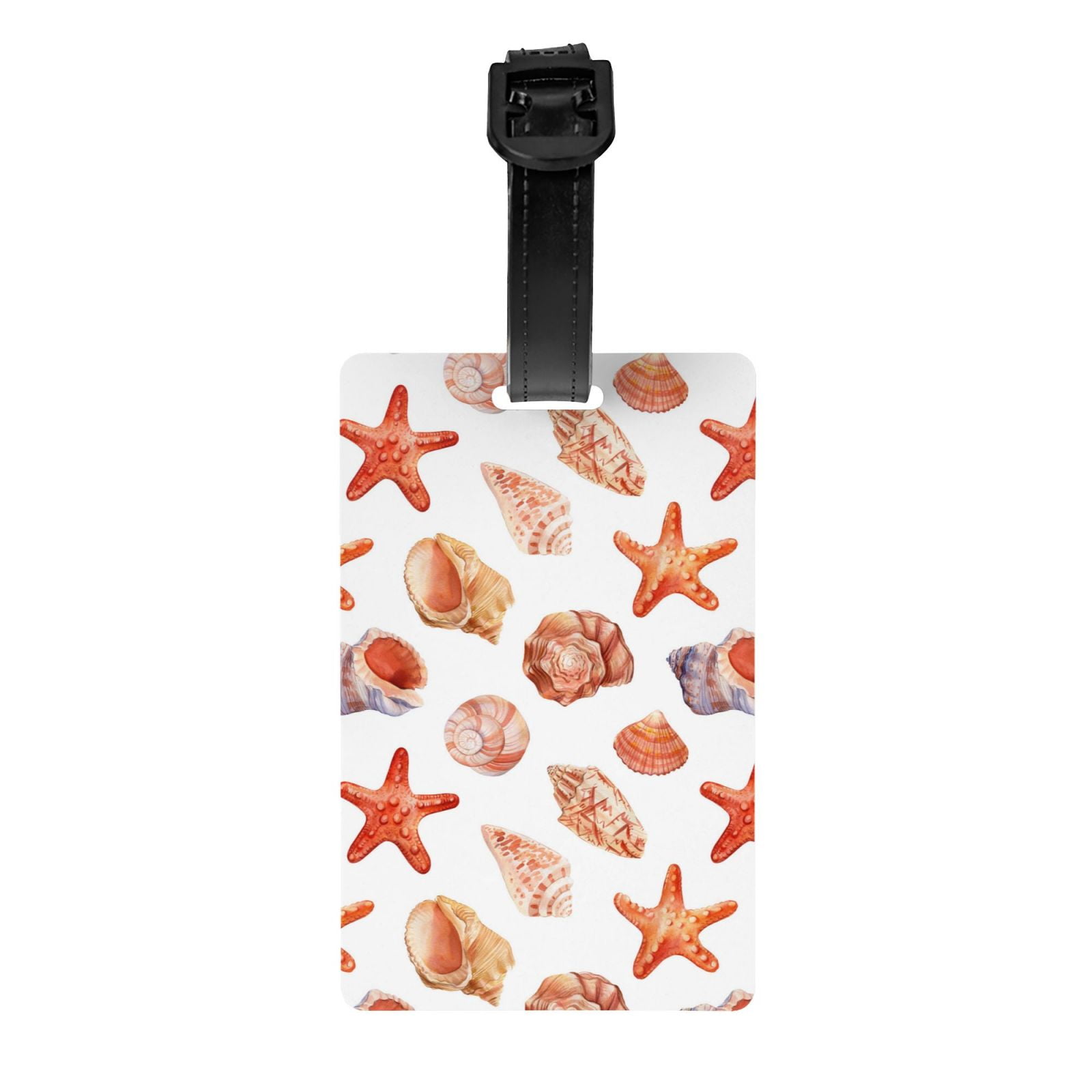 Luggage Tags - Conch Starfish Shells PVC Luggage Tags for Suitcases ...
