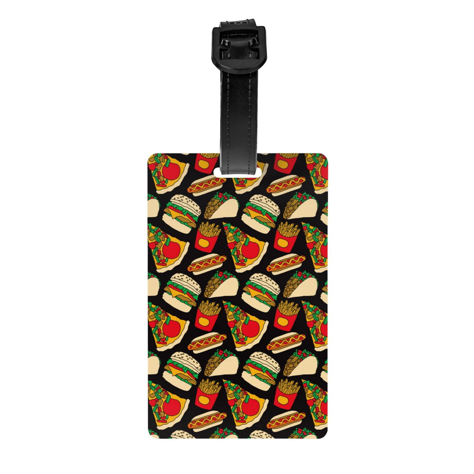 Luggage Tags - Cute Food French Fries Burger PVC Luggage Tags for ...