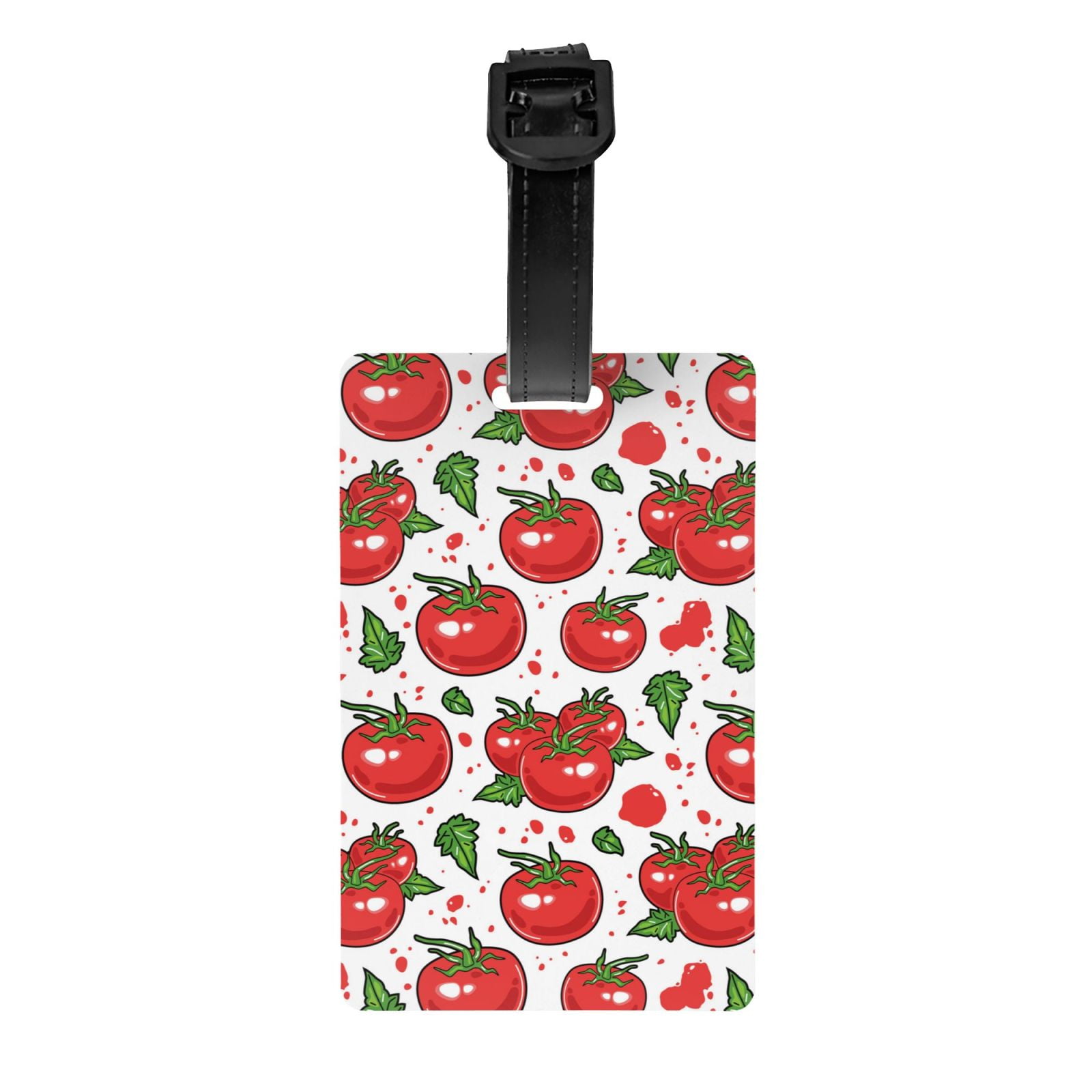 Luggage Tags - Cute Tomato Green Leaves PVC Luggage Tags for Suitcases ...