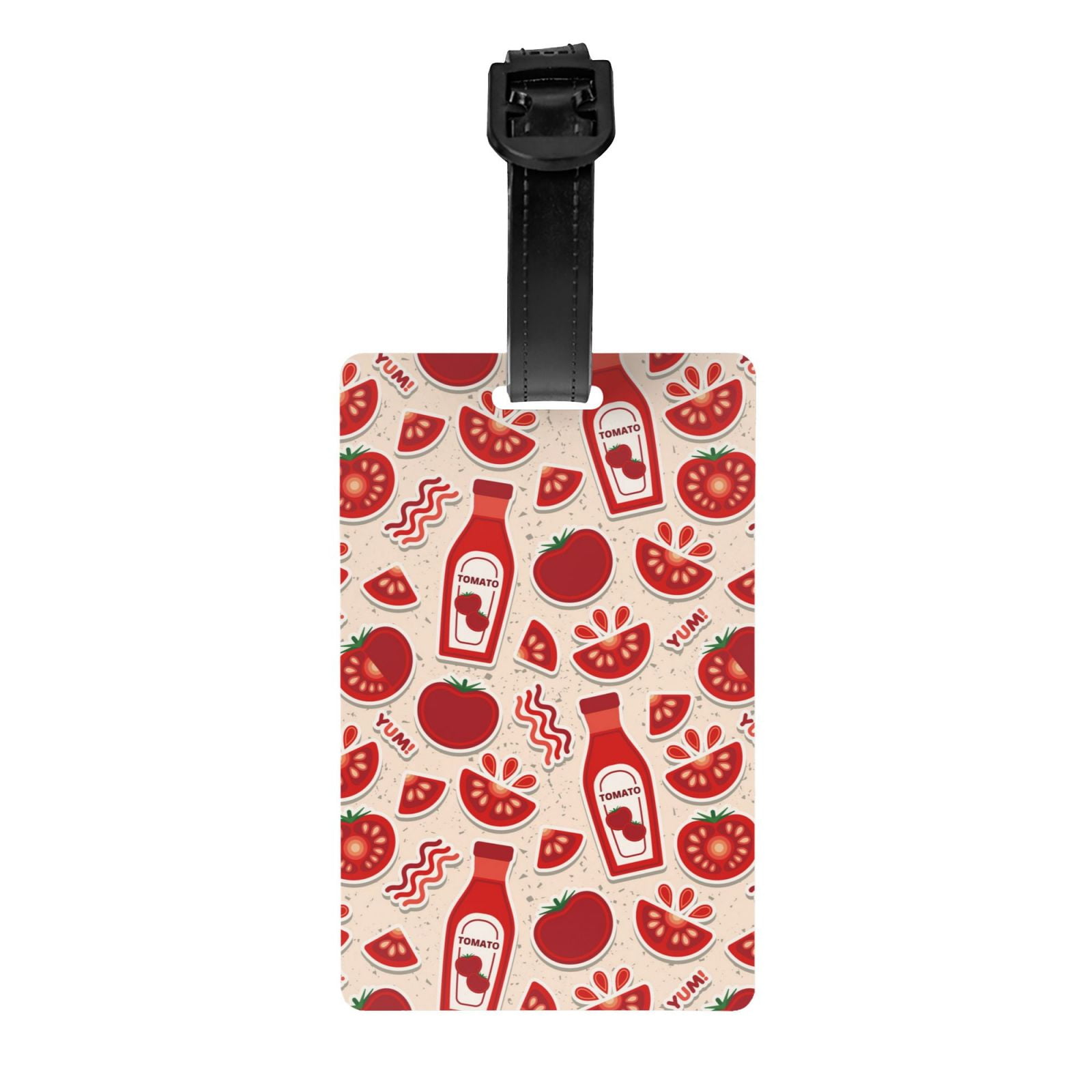 Luggage Tags - Cute Tomato Ketchup PVC Luggage Tags for Suitcases ...