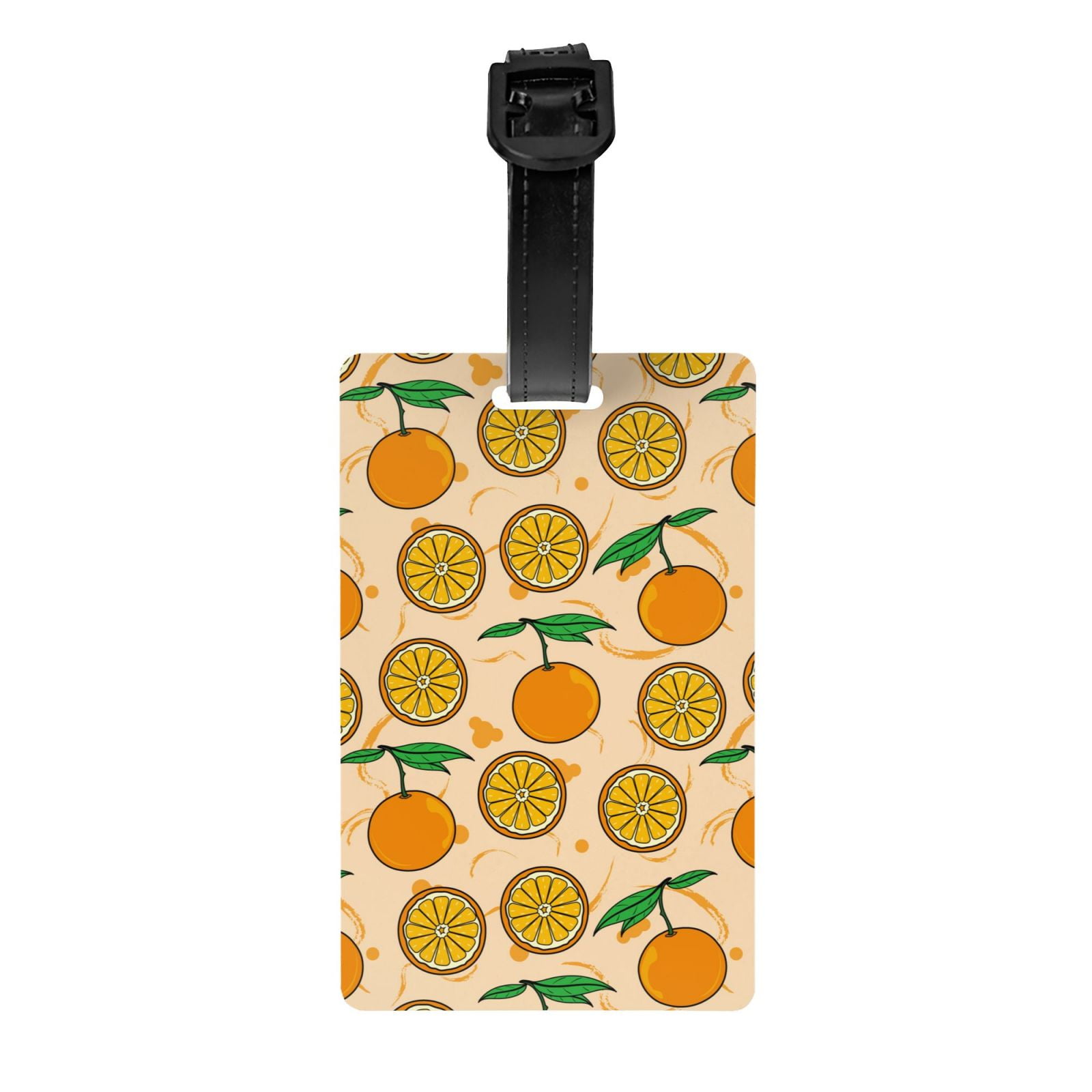 Luggage Tags - Delicious Cute Orange Leaves PVC Luggage Tags for ...
