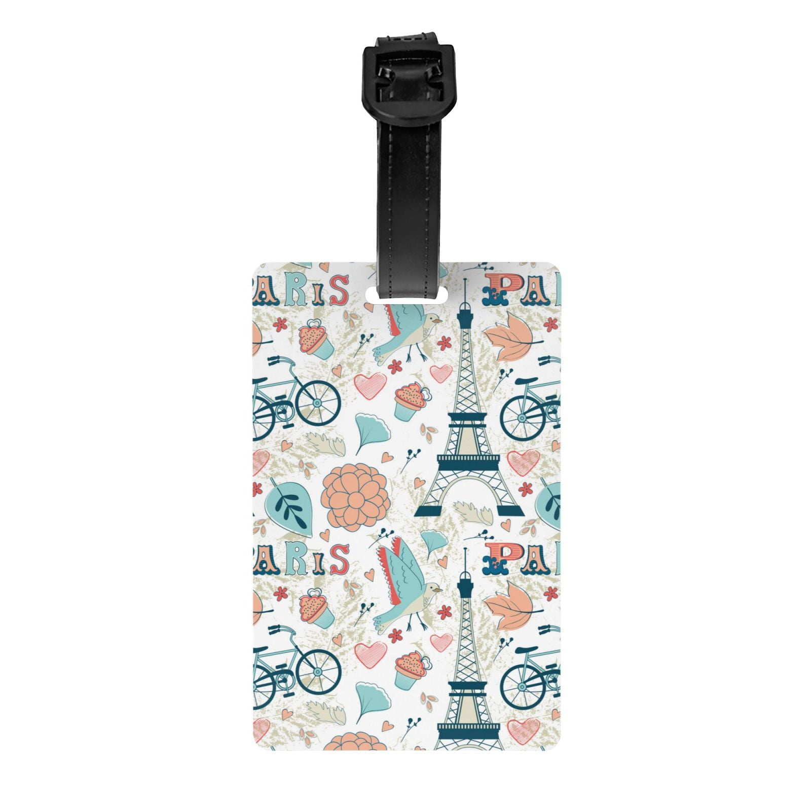 Luggage Tags - Eiffel tower PVC Luggage Tags for Suitcases Travel Bag ...