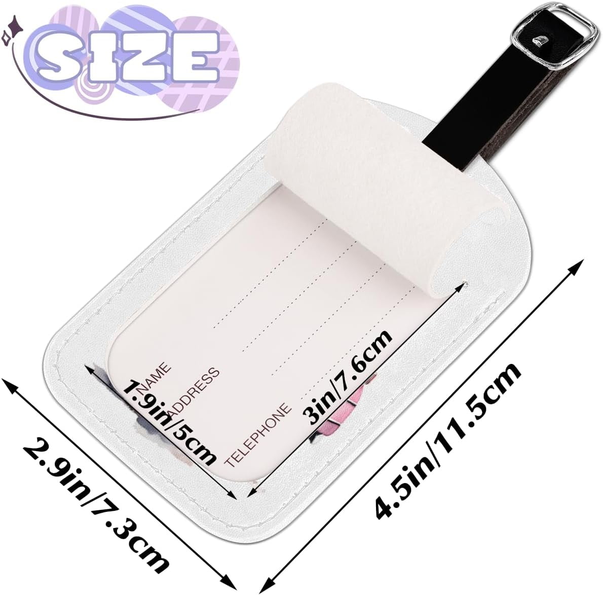 Luggage Tags For Suitcases Fun Motorcycle Style Baggage Leather Tag ...