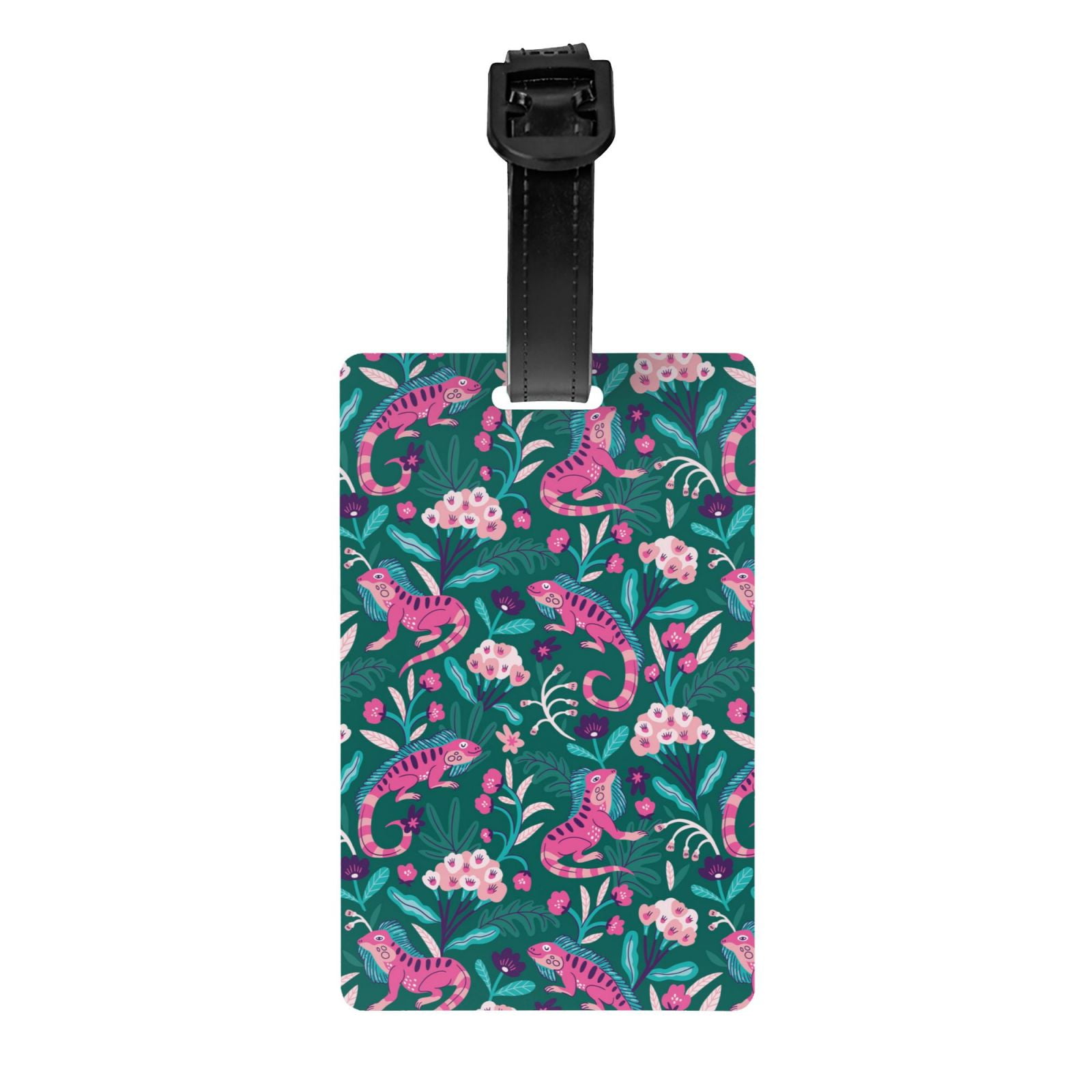 Luggage Tags - Funny And Cute Chameleon Lizard PVC Luggage Tags for ...