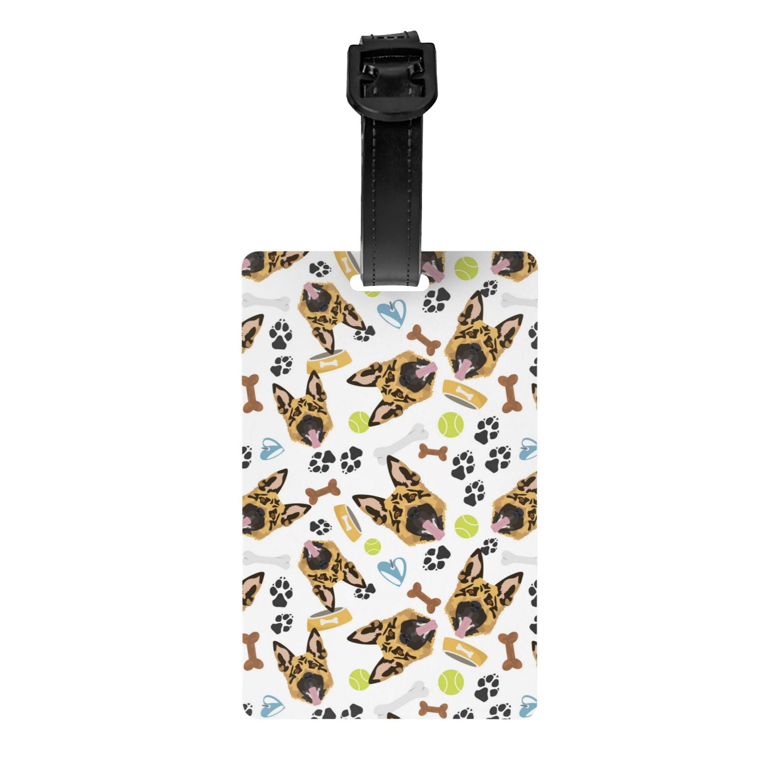 Luggage Tags - German Shepherd Dog Squash PVC Luggage Tags for ...