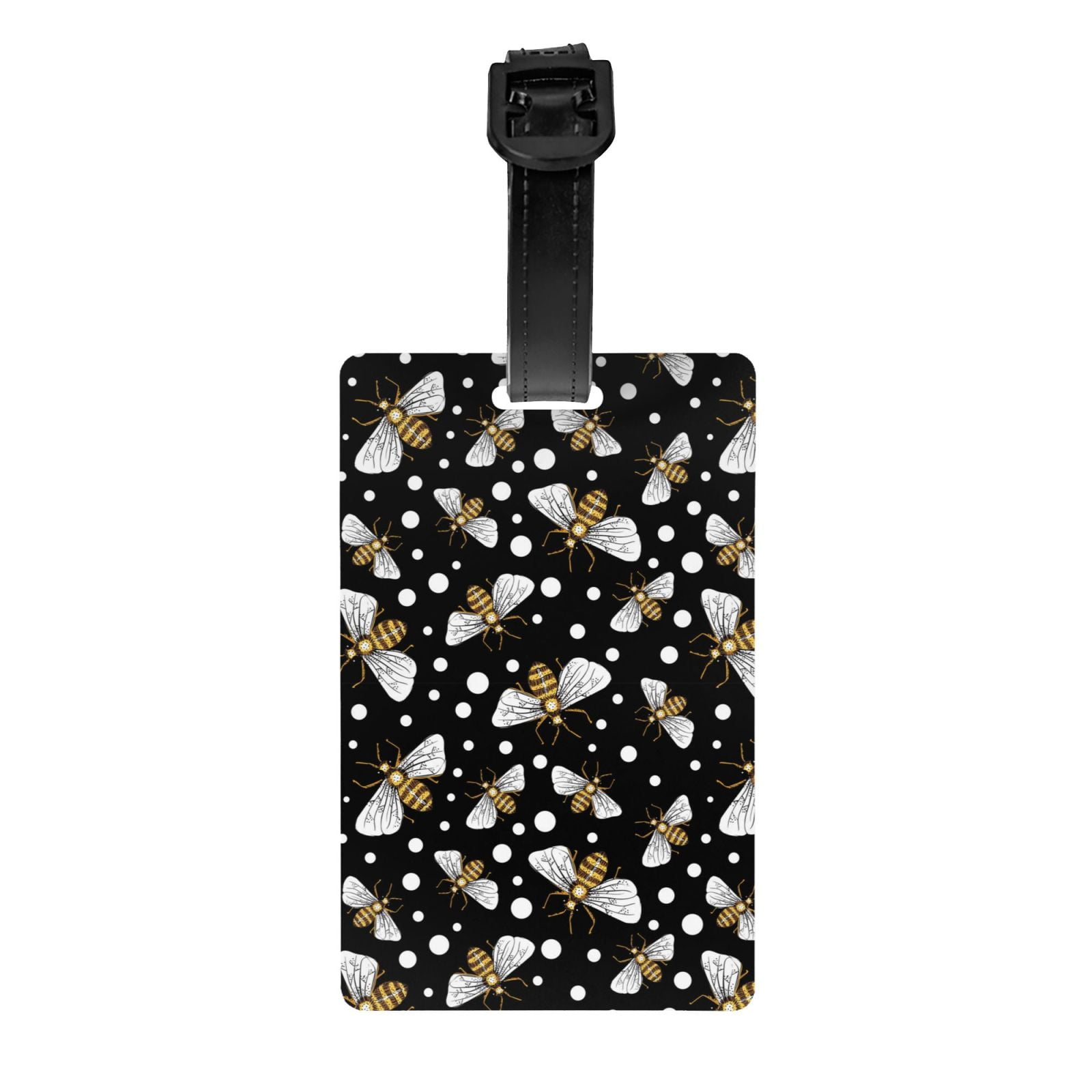 Luggage Tags - Honey Bees at Night PVC Luggage Tags for Suitcases ...