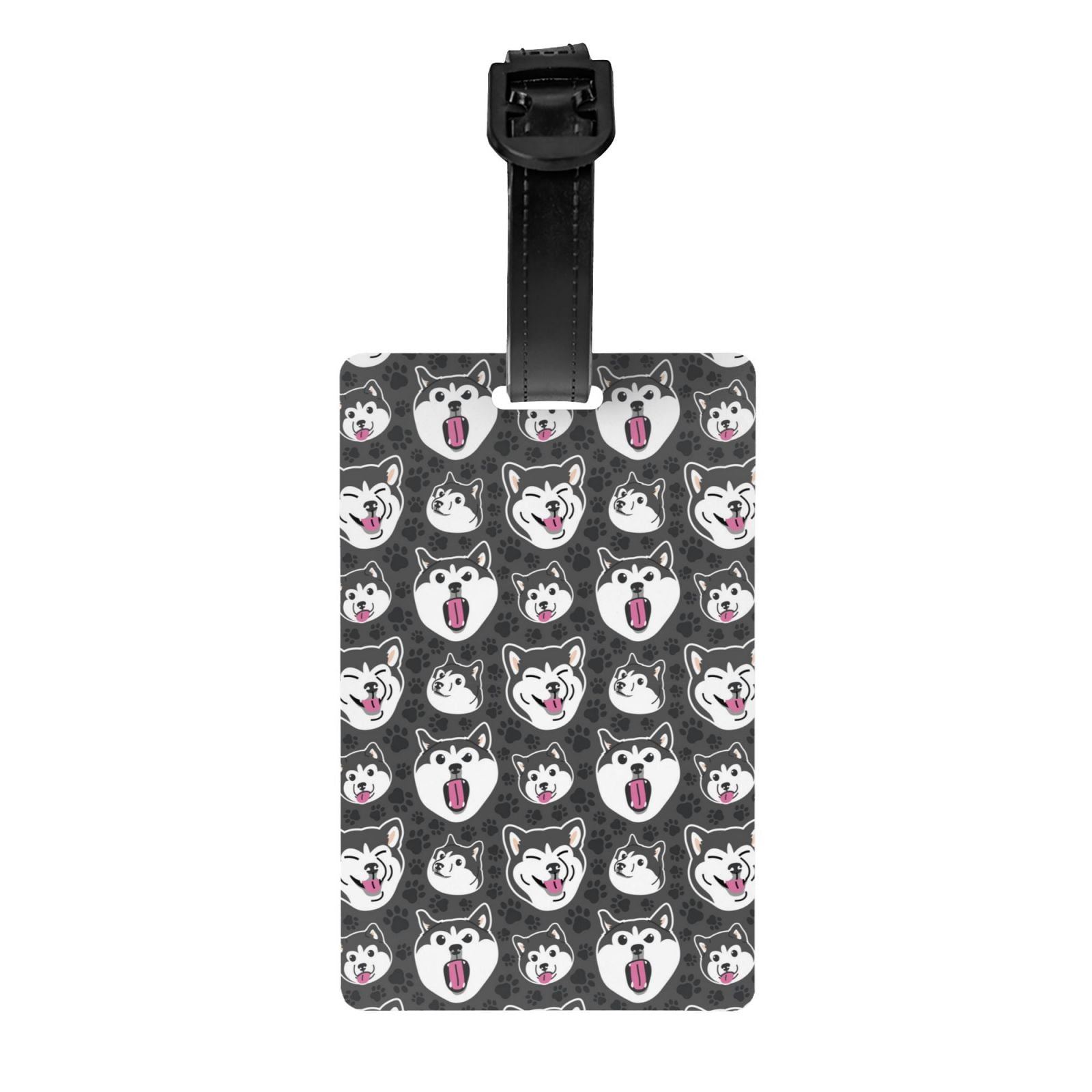 Luggage Tags - Husky print PVC Luggage Tags for Suitcases Travel Bag ...