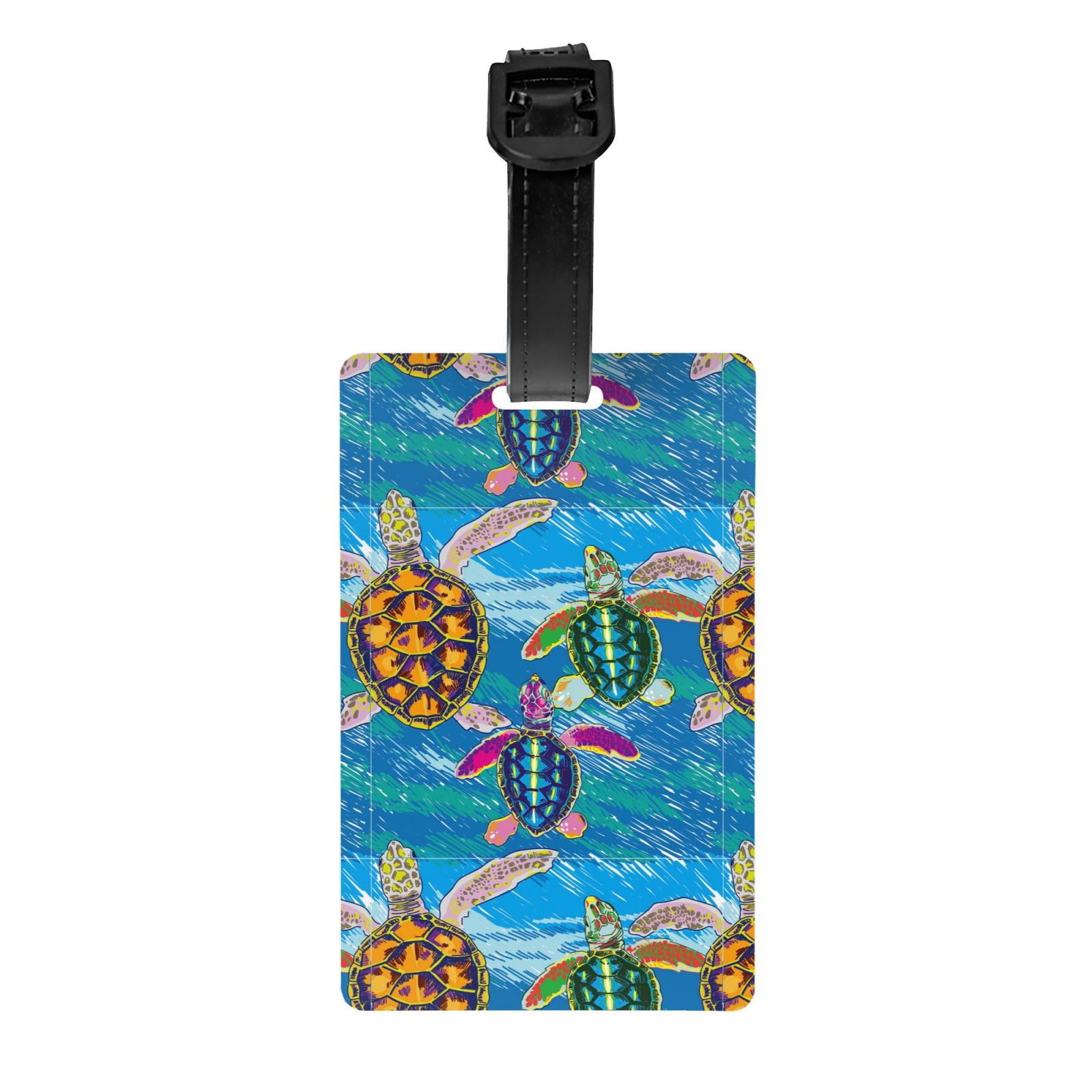 Luggage Tags - Little Sea Turtles PVC Luggage Tags for Suitcases Travel ...
