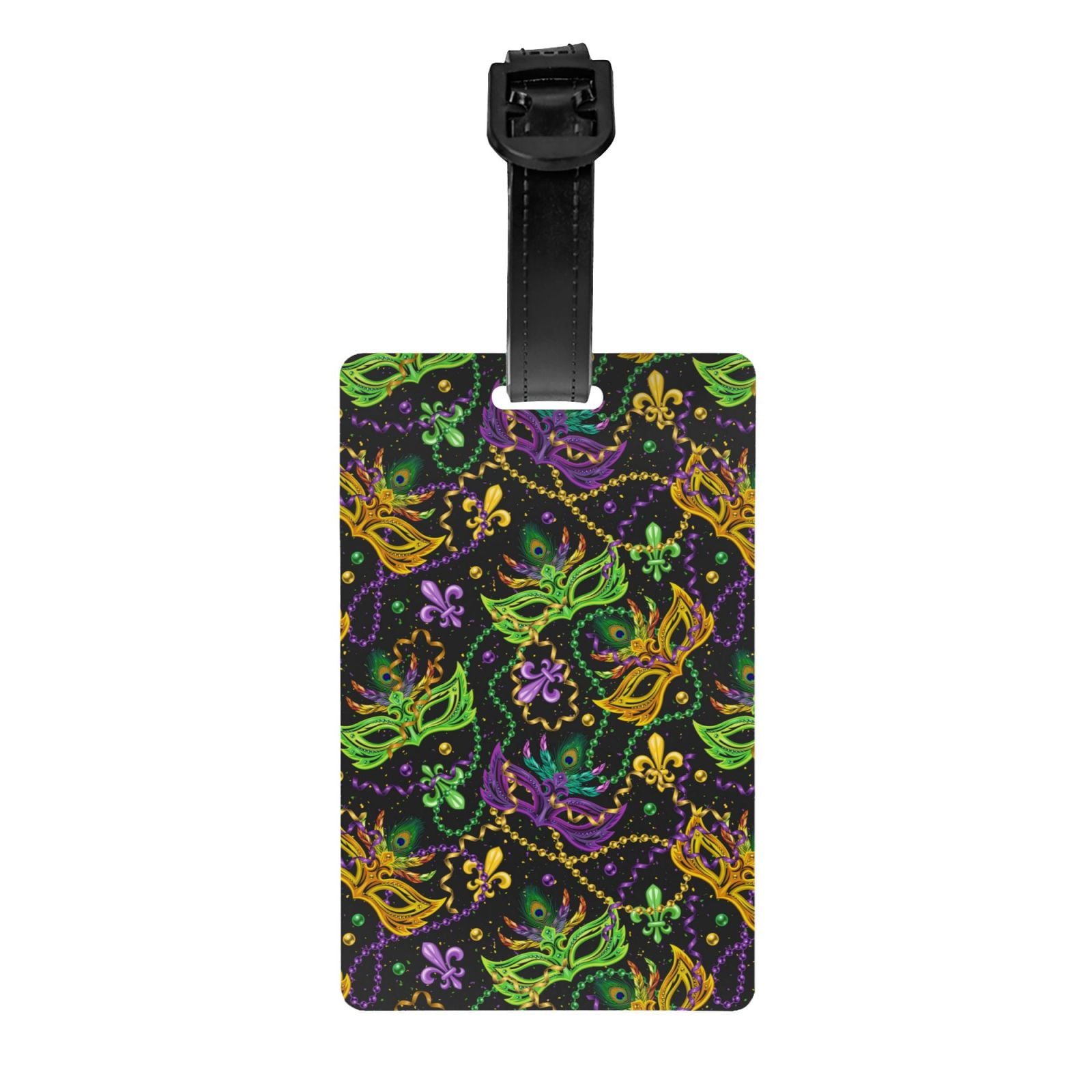 Luggage Tags - Mardi Gras Surface PVC Luggage Tags for Suitcases Travel ...